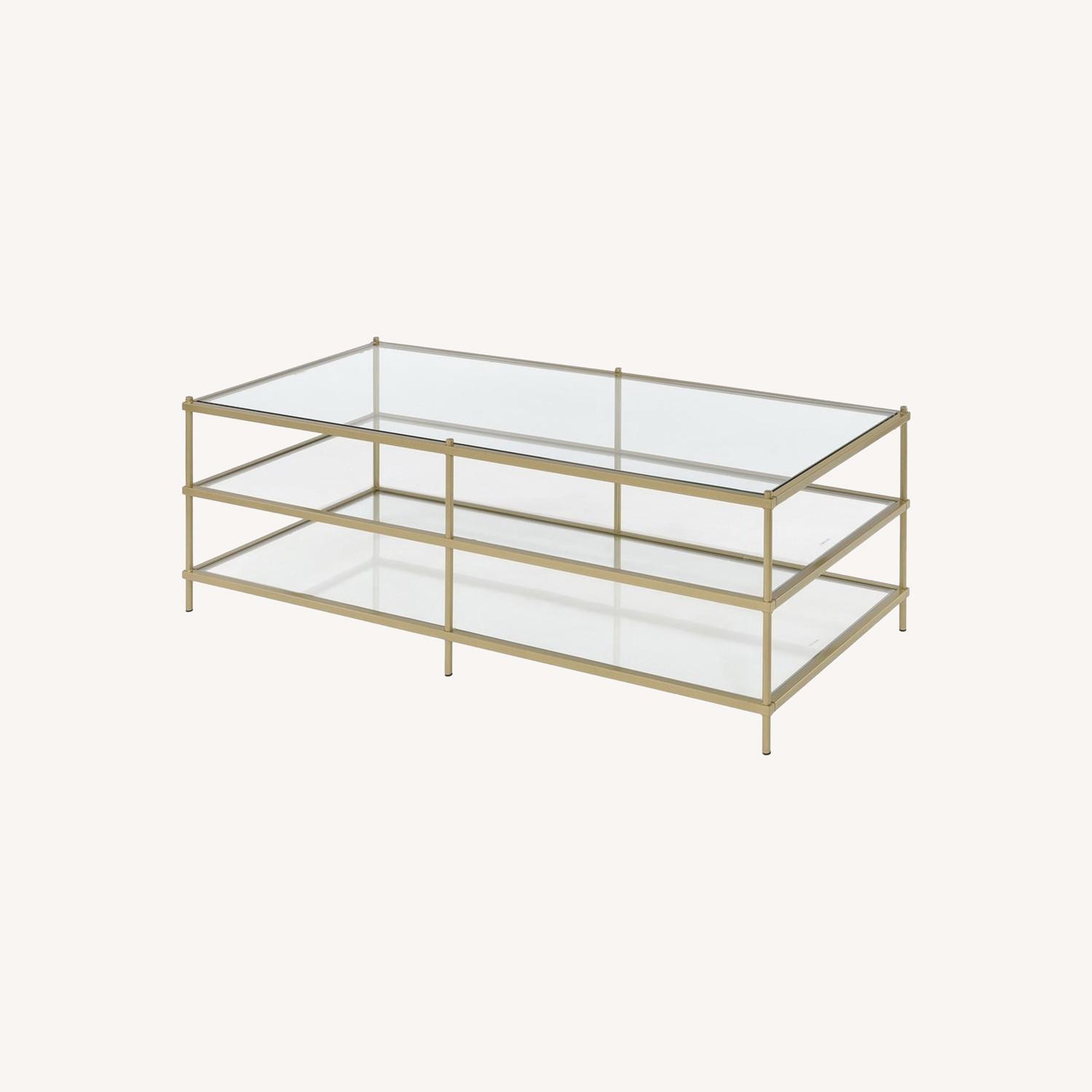 3 Tier Glass Coffee Table - AptDeco