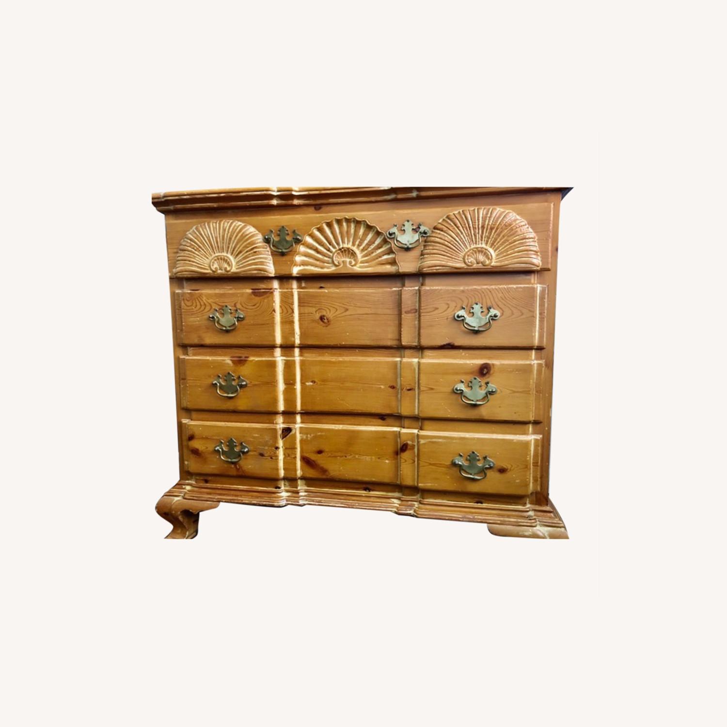 Chippendale Pine Dressers (2) with Dovetail Joints - AptDeco