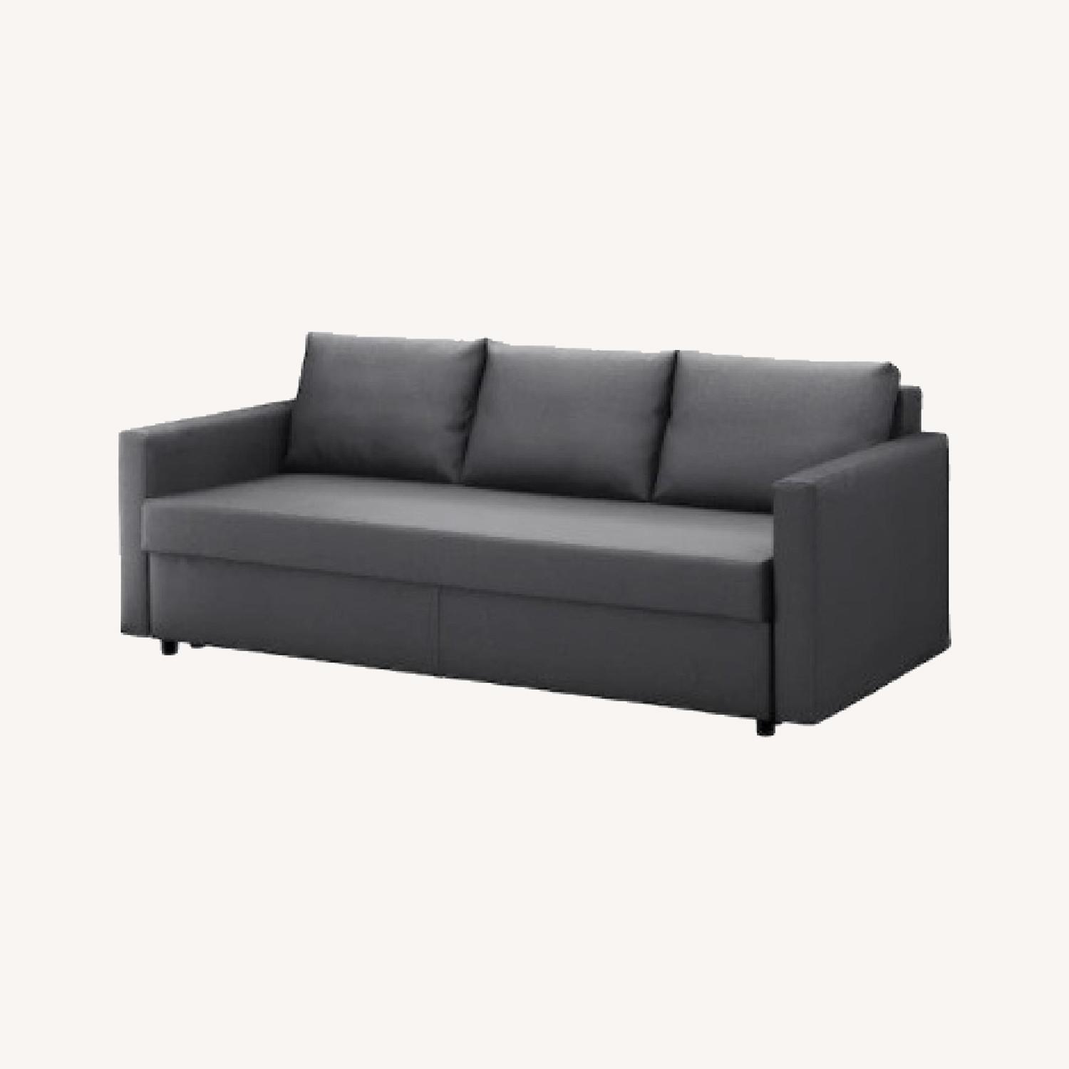 IKEA FRIHETEN Sleeper Sofa, Skiftebo Dark Gray - AptDeco