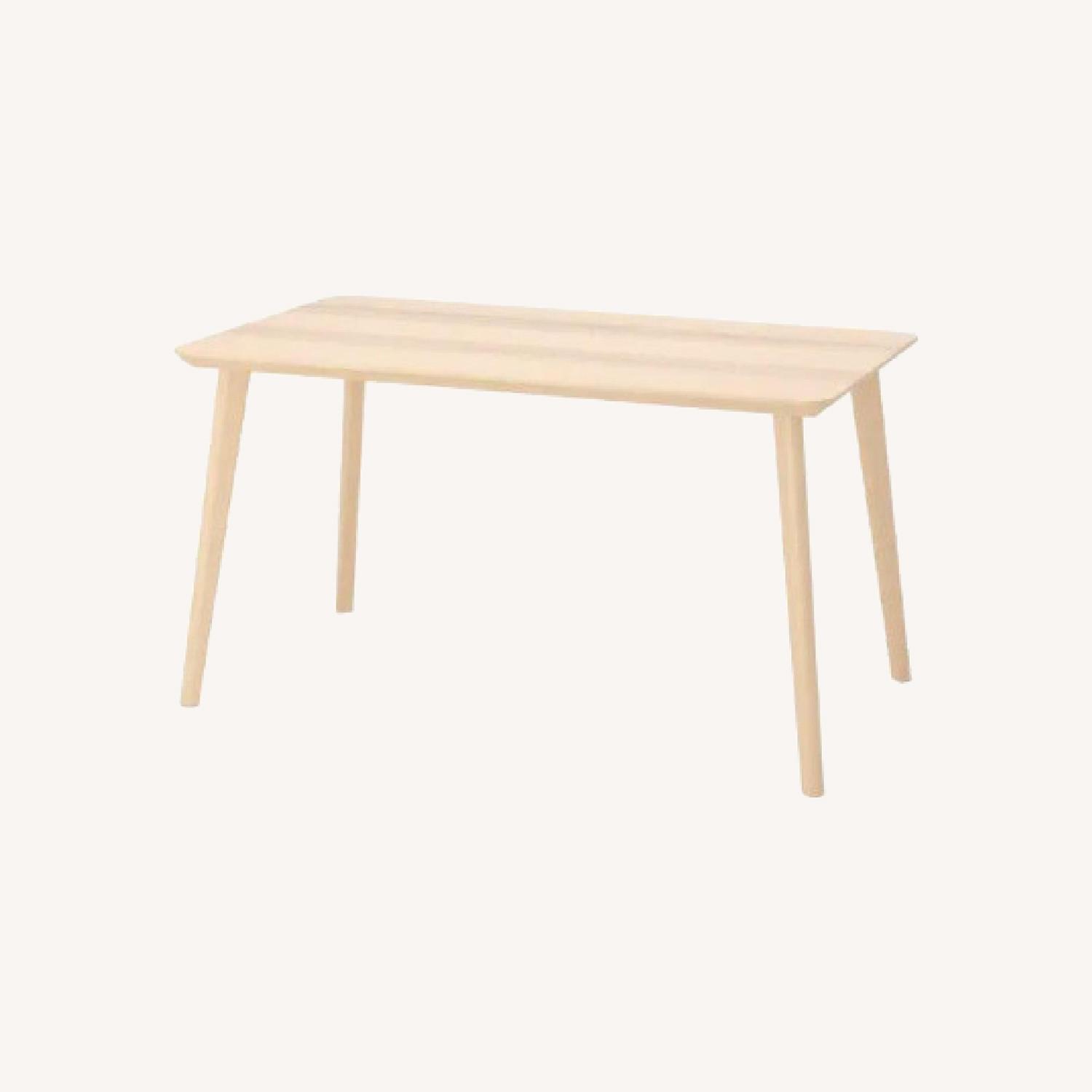 IKEA LISABO Ash Veneer Dining Table - AptDeco