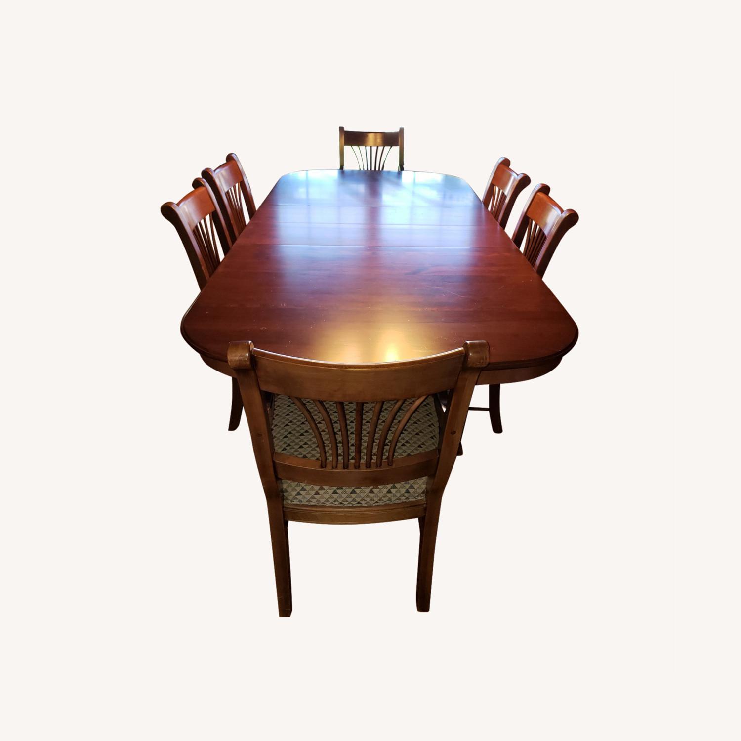Solid Wood Dining Room Set - AptDeco