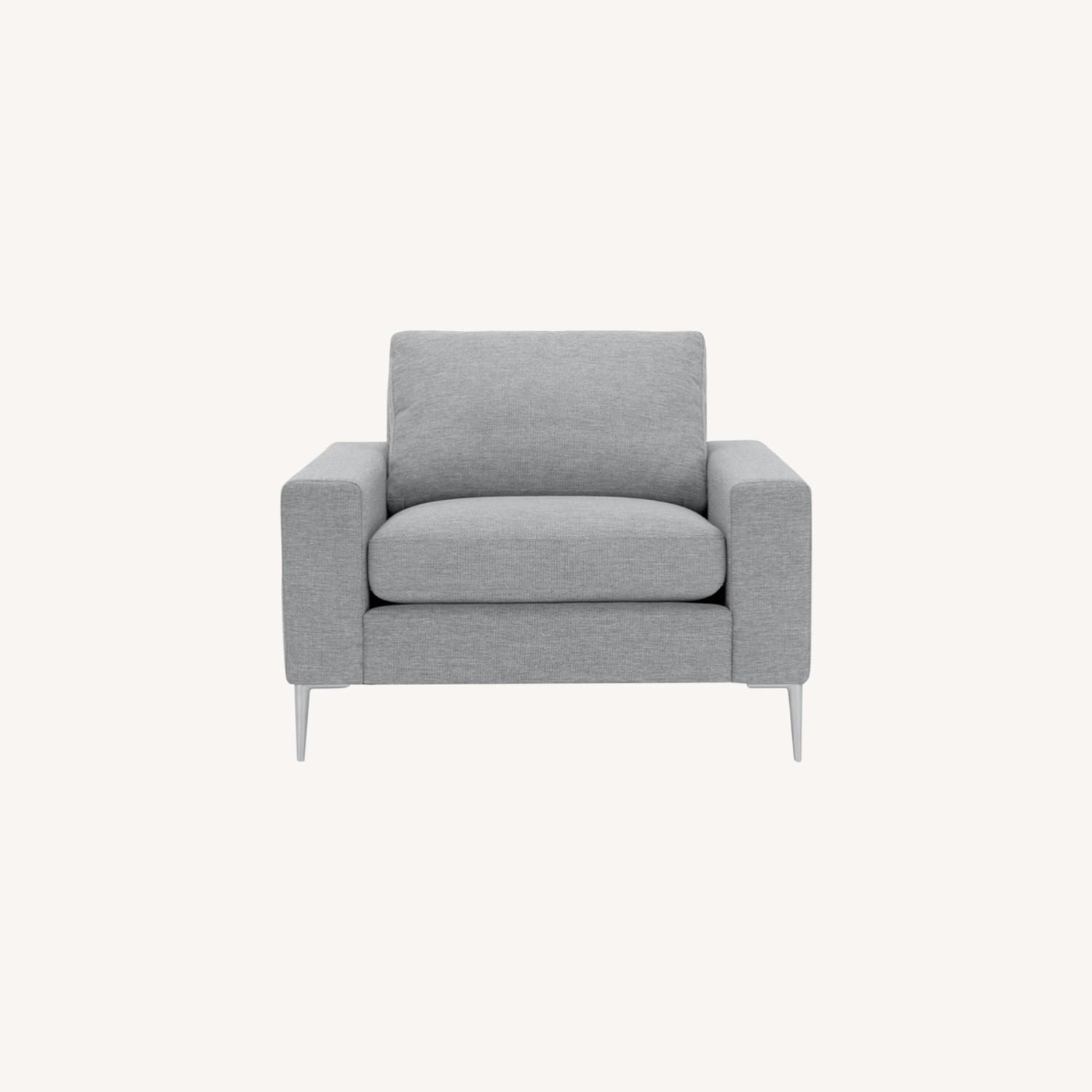 Article Nova Winter Gray Armchair - AptDeco