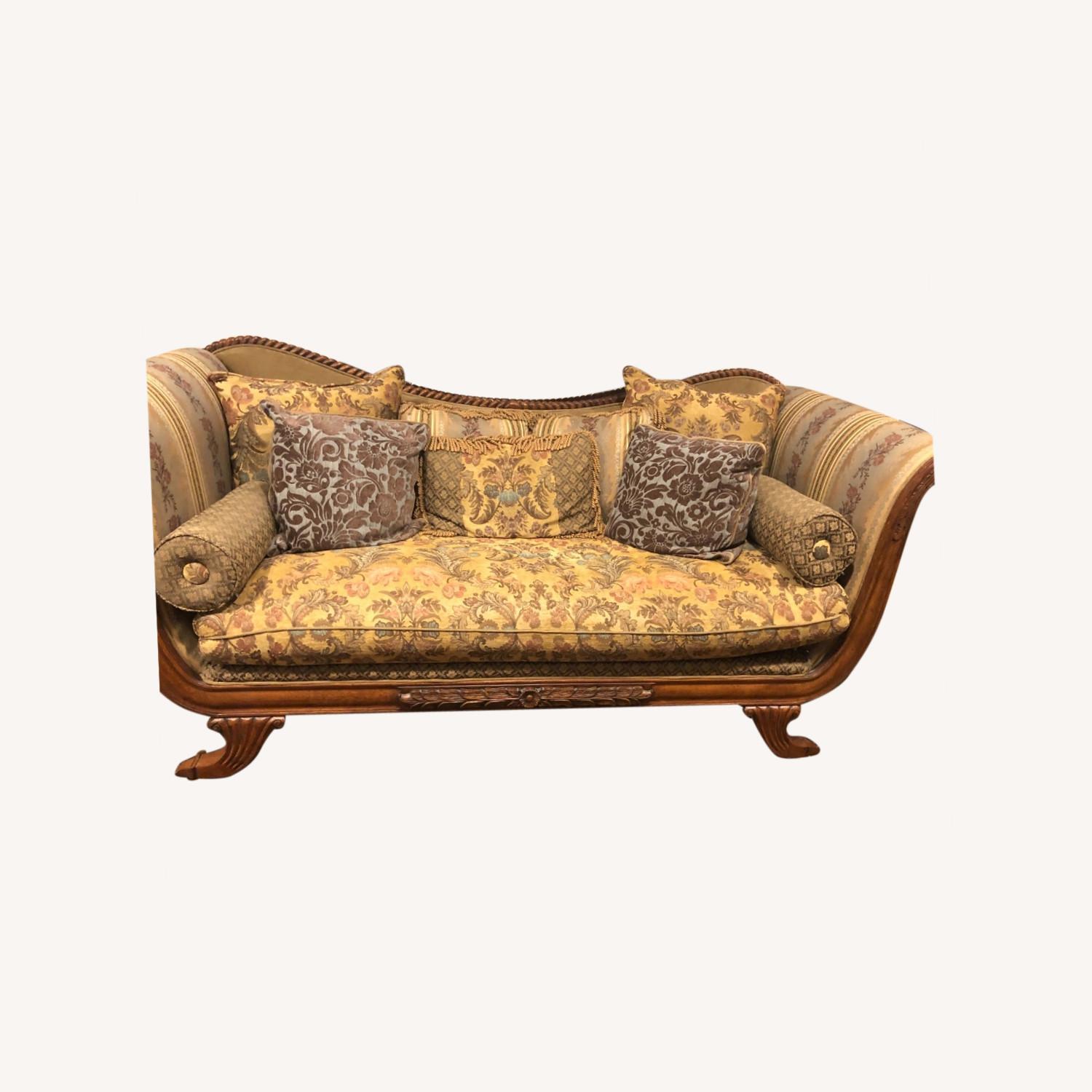 Peter Andrews Sofa with Decorative Pillows - AptDeco