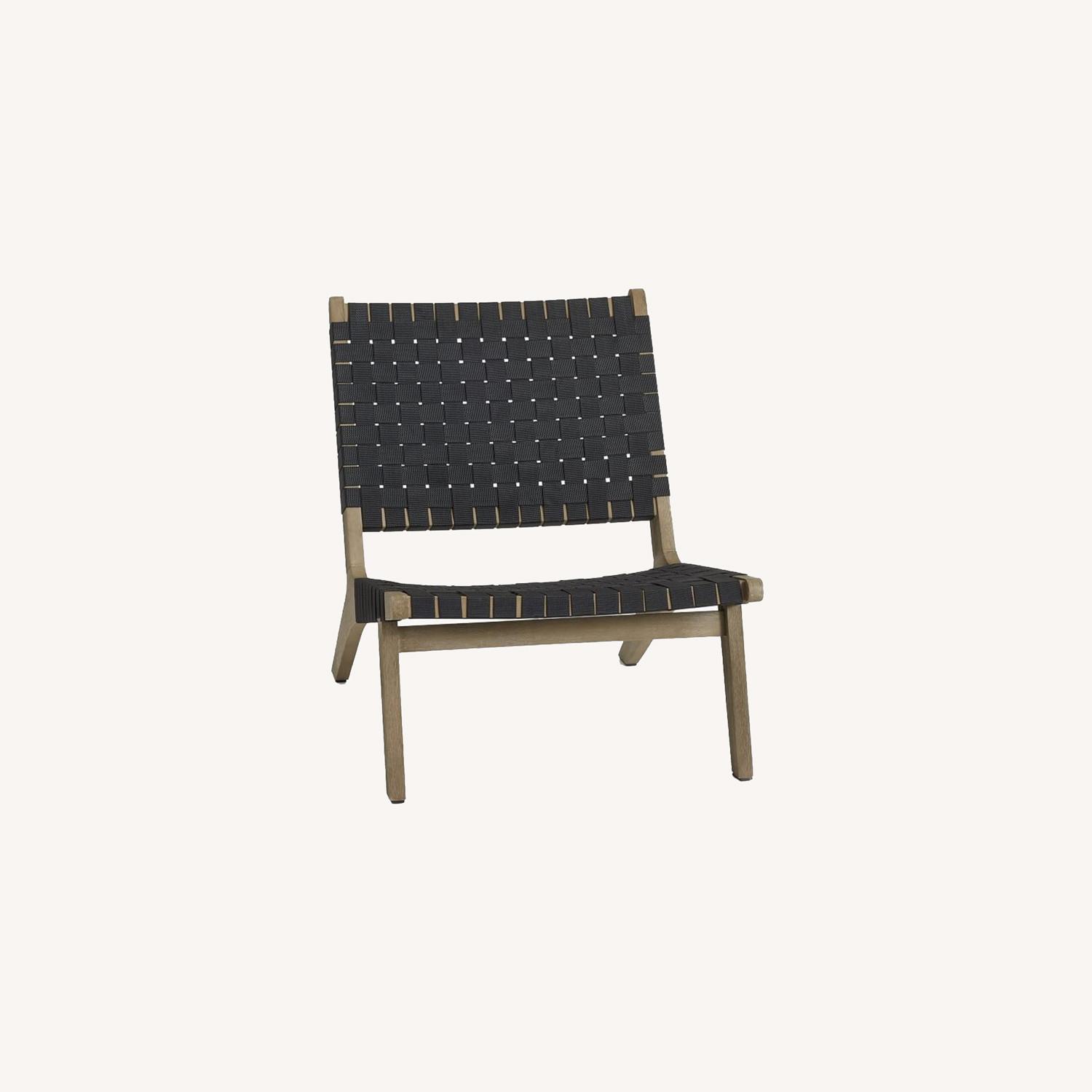 Pottery Barn Abbott FSC® Acacia Lounge Chair - AptDeco