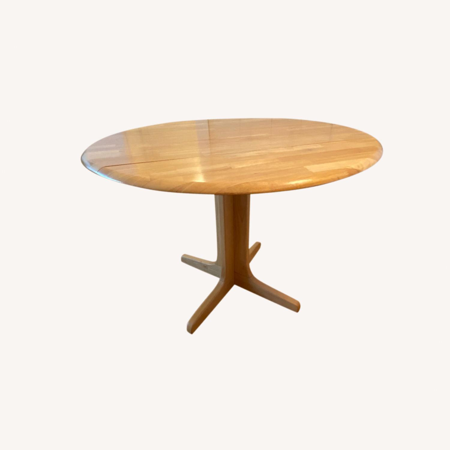 Dropleaf Solid Wood Extension Dining Table - AptDeco