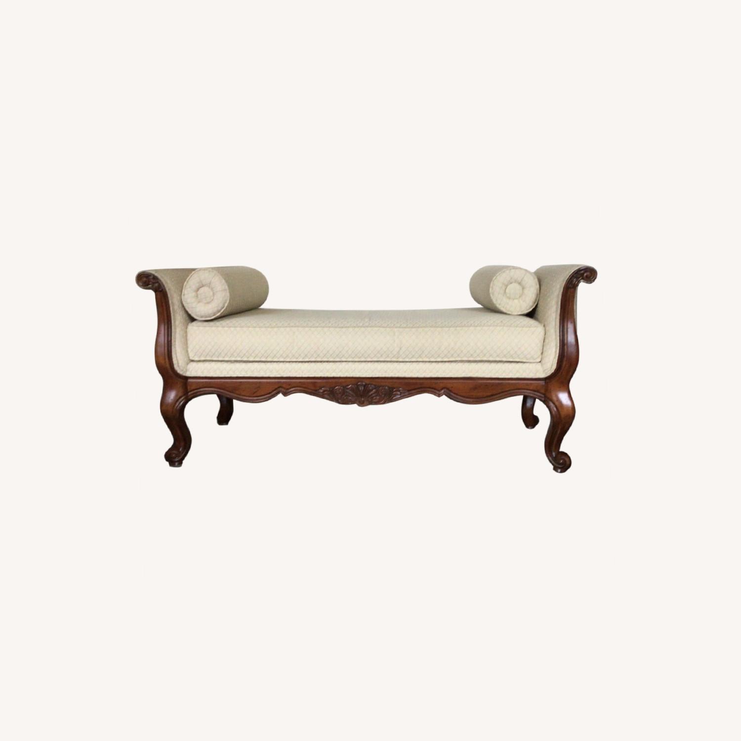 Ethan Allen Beige Bench - AptDeco