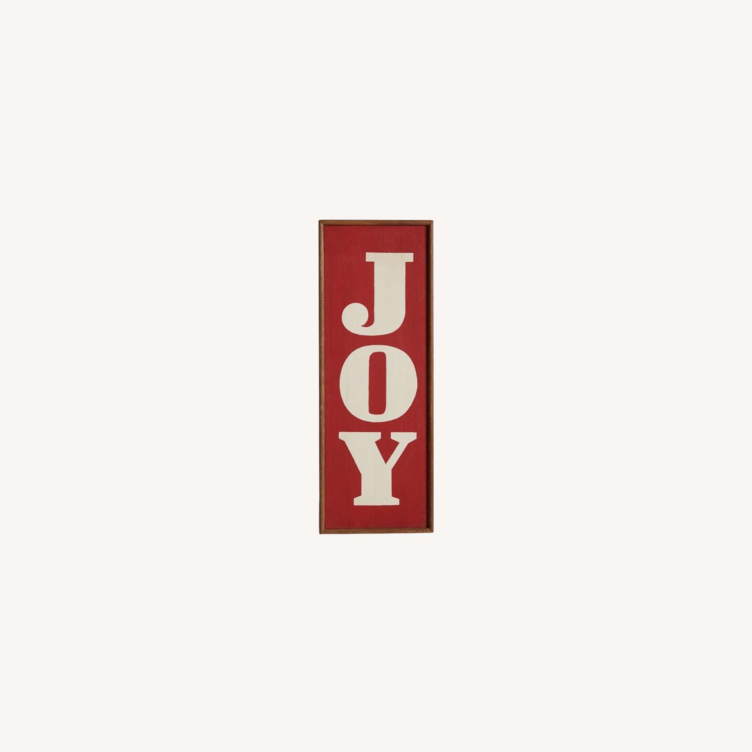 Pottery Barn Joy Sign - AptDeco