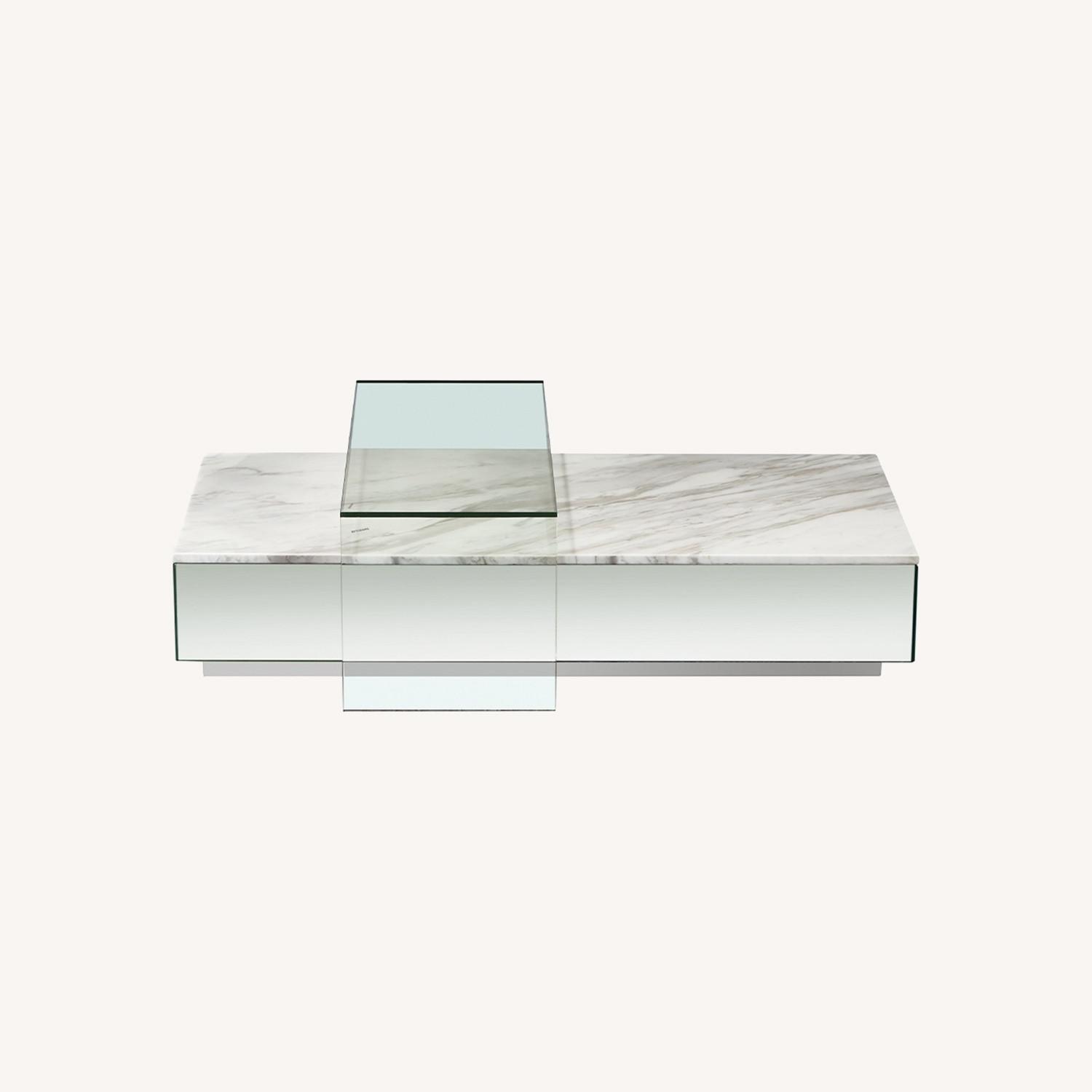 Modani Furniture Lucio Coffee Table in White - AptDeco