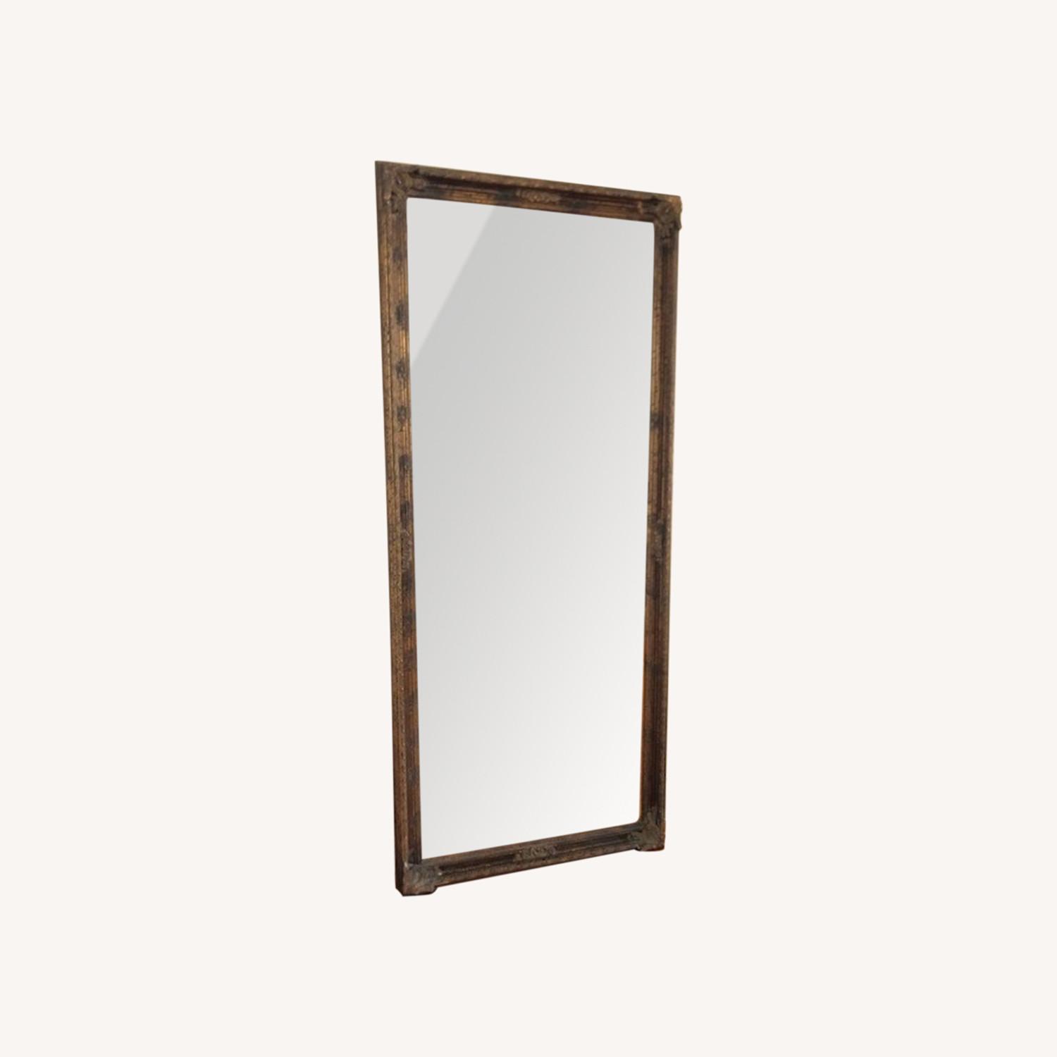 Large Rectangular Gilded Mirror - AptDeco
