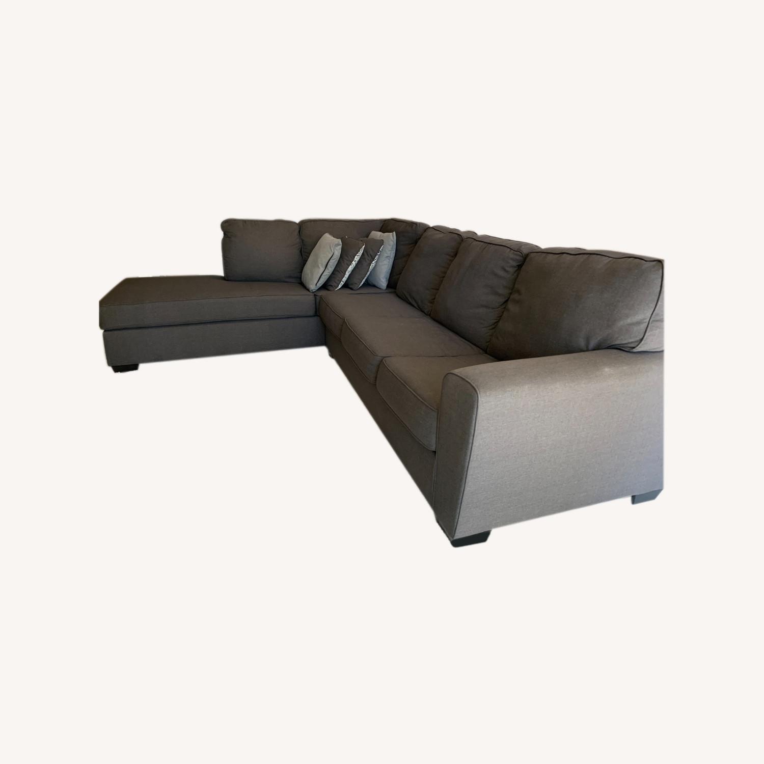 Living Spaces 2 Piece Sectional Sofa - AptDeco