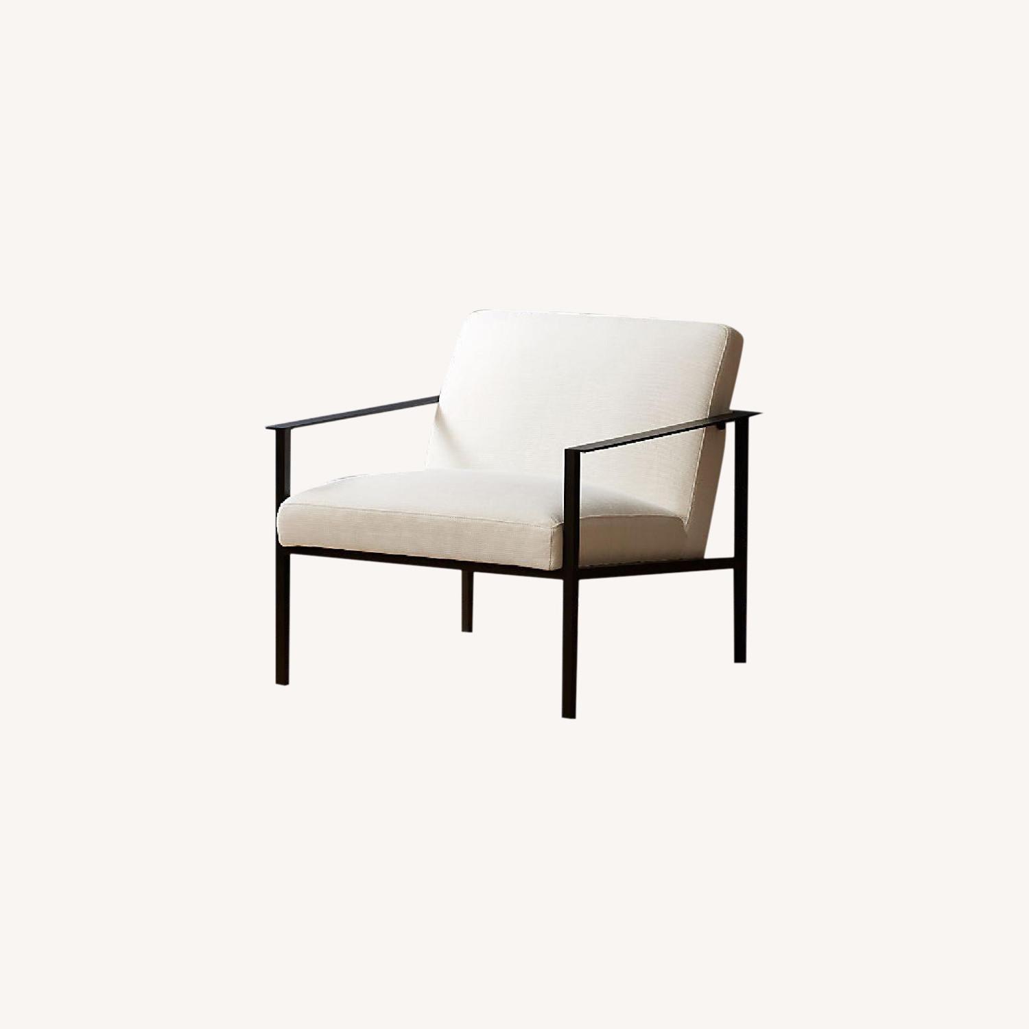 CB2 Cue White Chair - AptDeco