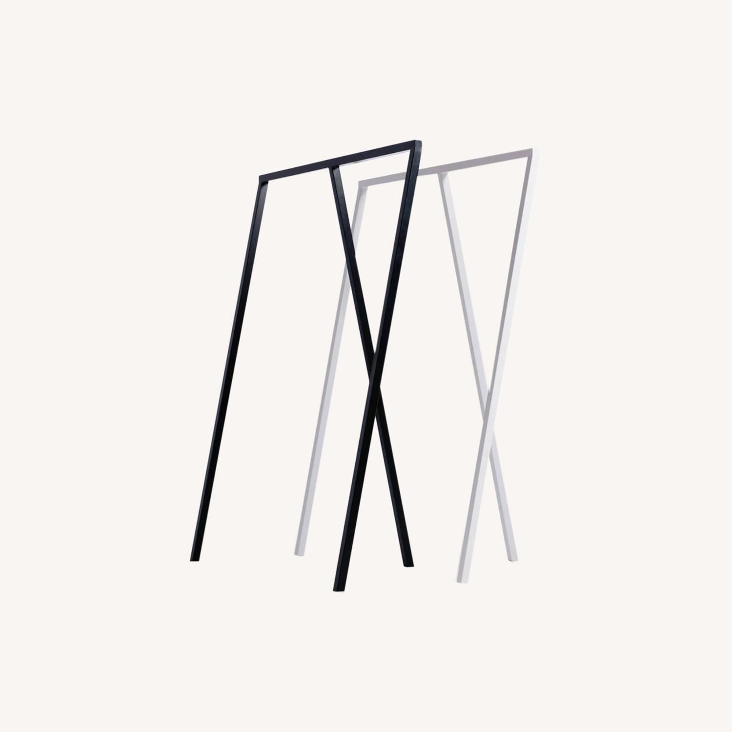 Hay Loop Stand High Frame Clothing Rack - AptDeco