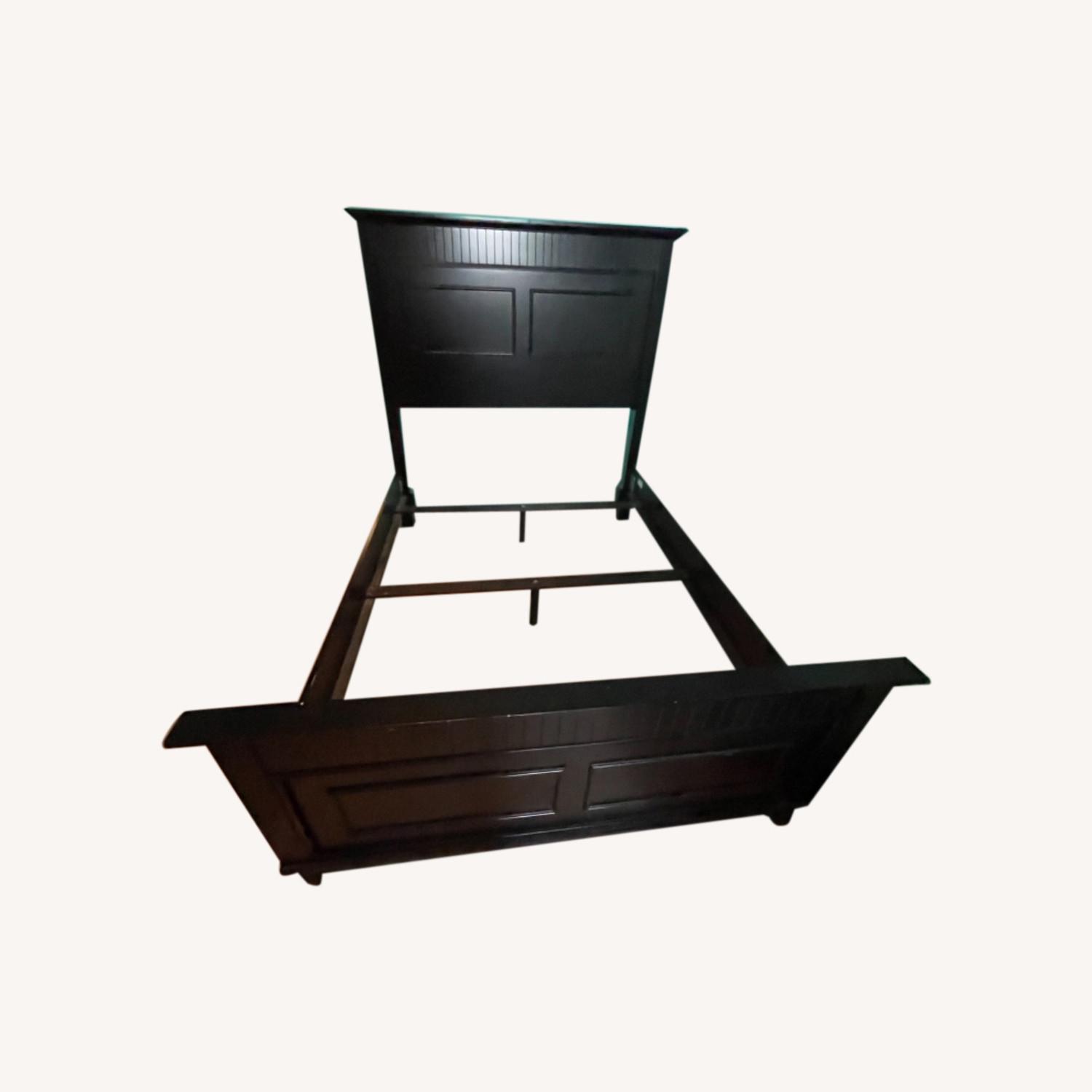 Full Size Black Bed - AptDeco