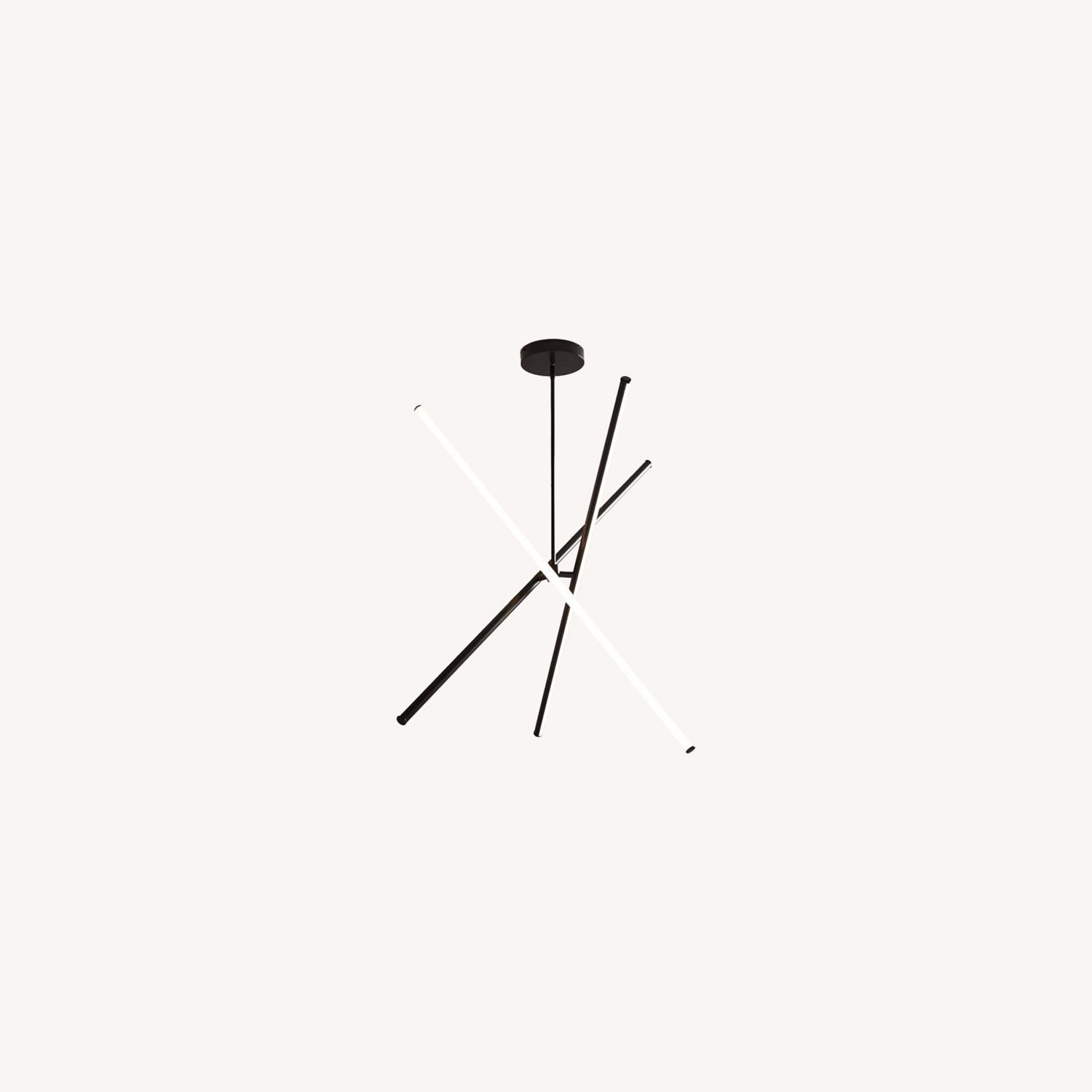 West Elm Lights Rods LED Chandelier - AptDeco