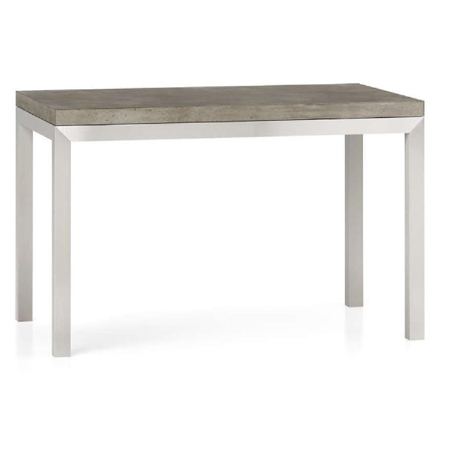 Crate & Barrel Parsons Concrete Dining Table - AptDeco