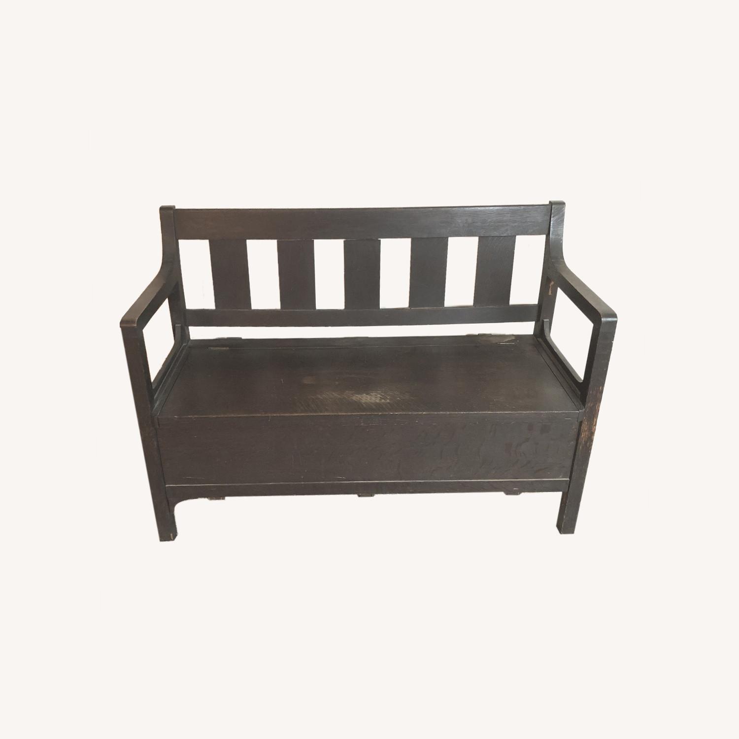 Wooden Bench with Hidden Storage - AptDeco
