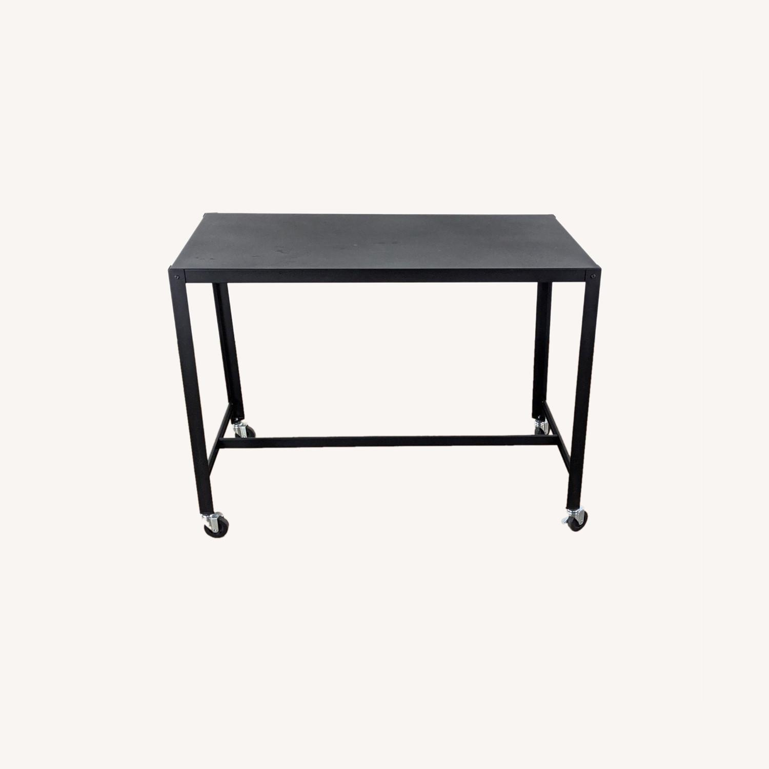 CB2 Go-Cart Rolling Counter Table/Stand Up Desk - AptDeco