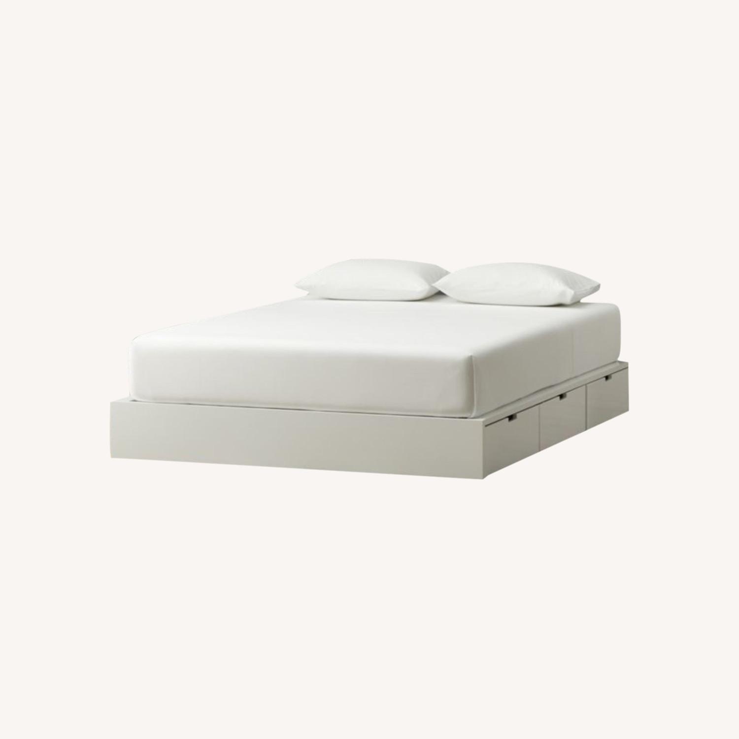CB2 White Stowaway Bed - AptDeco