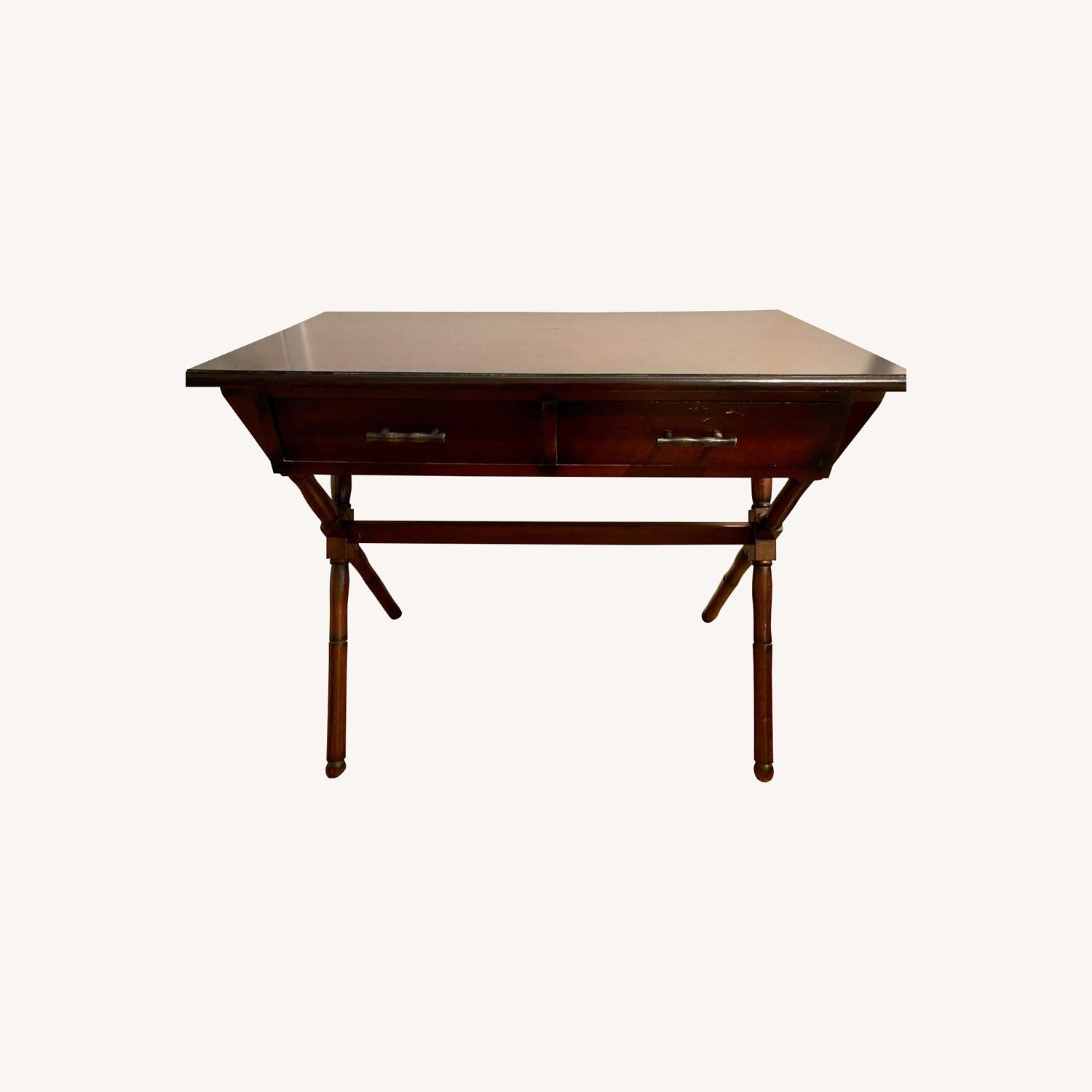 Pier 1 Imports X Base Writing Desk - AptDeco