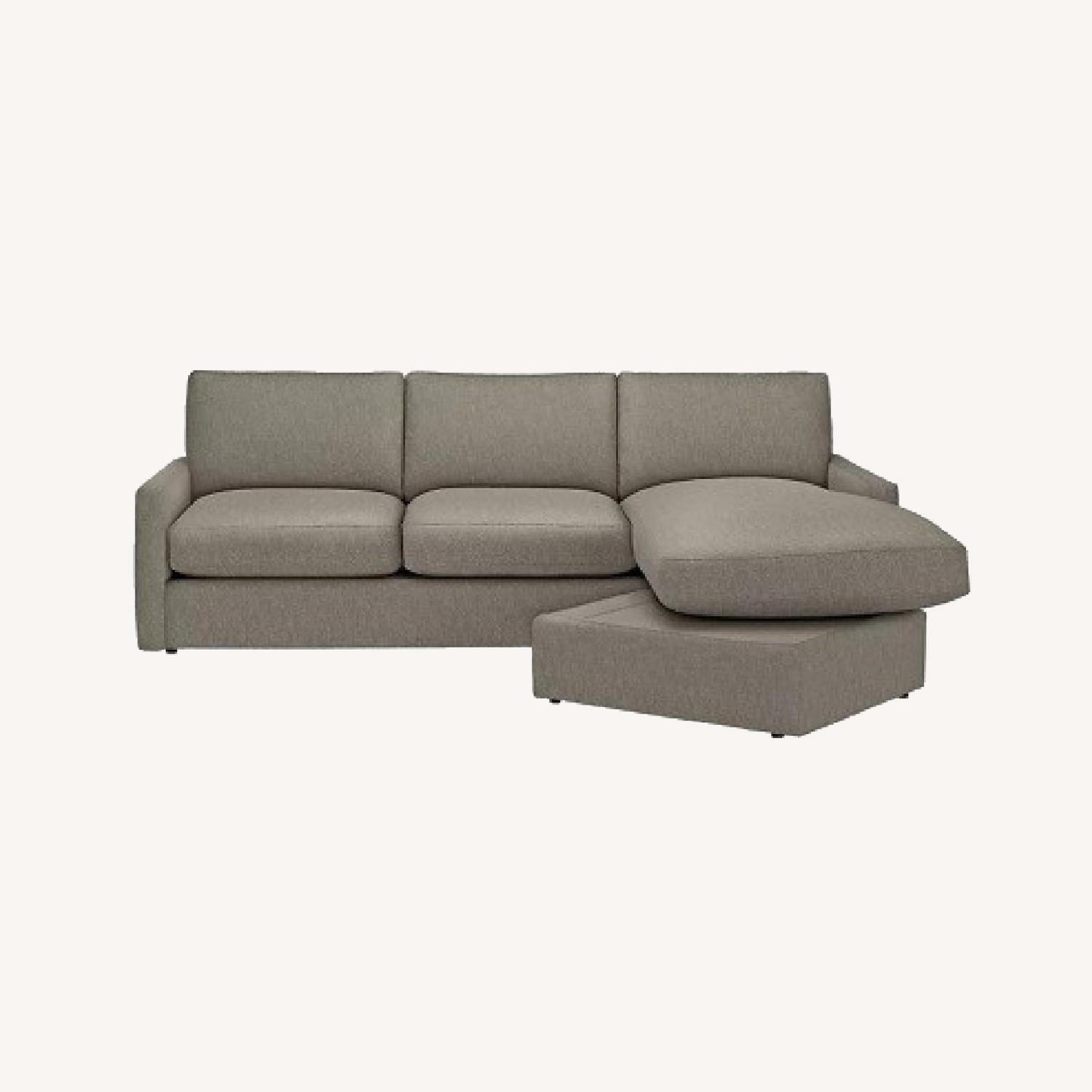 Room & Board Sectional Sofa Grey - AptDeco