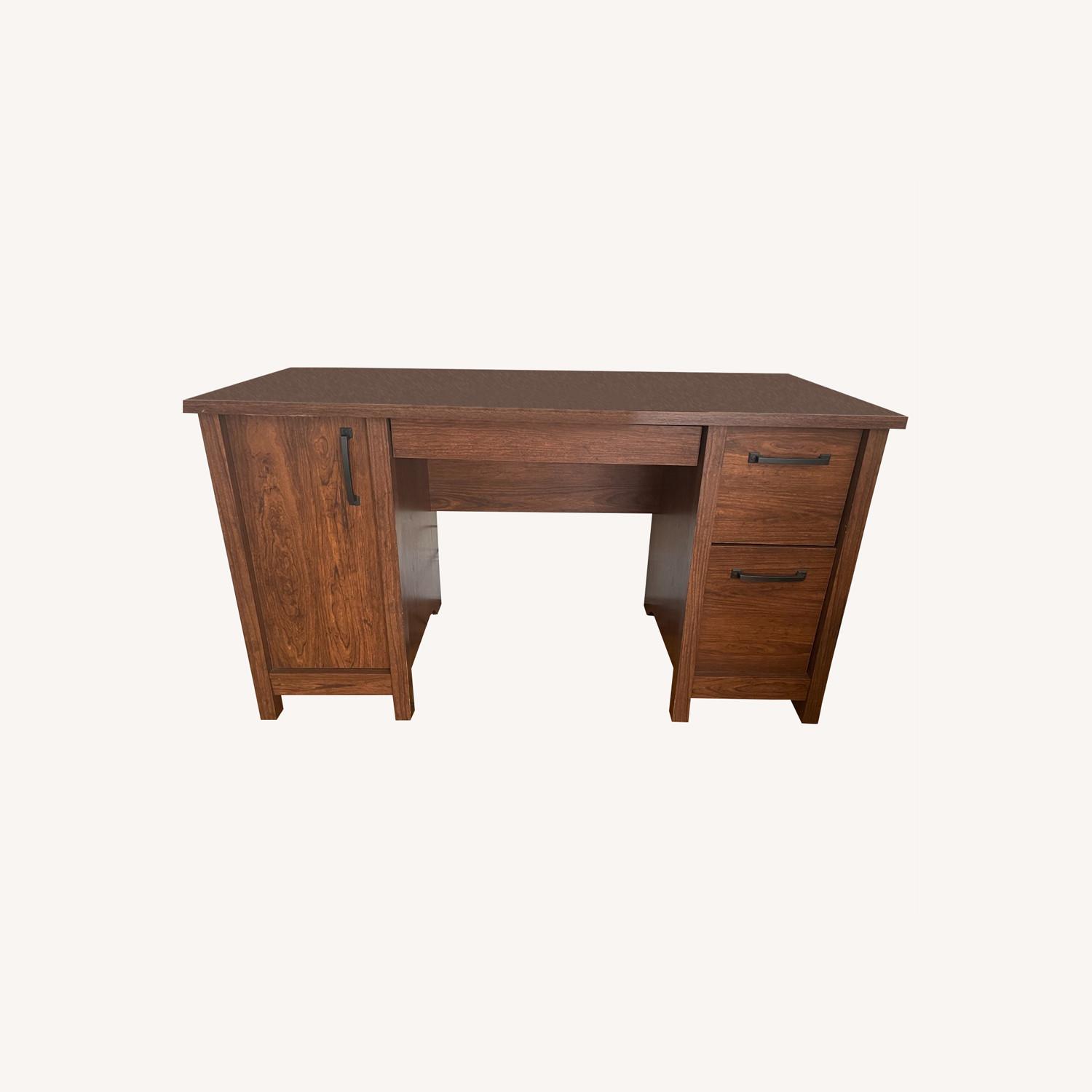 Wayfair Large Wooden Desk - AptDeco