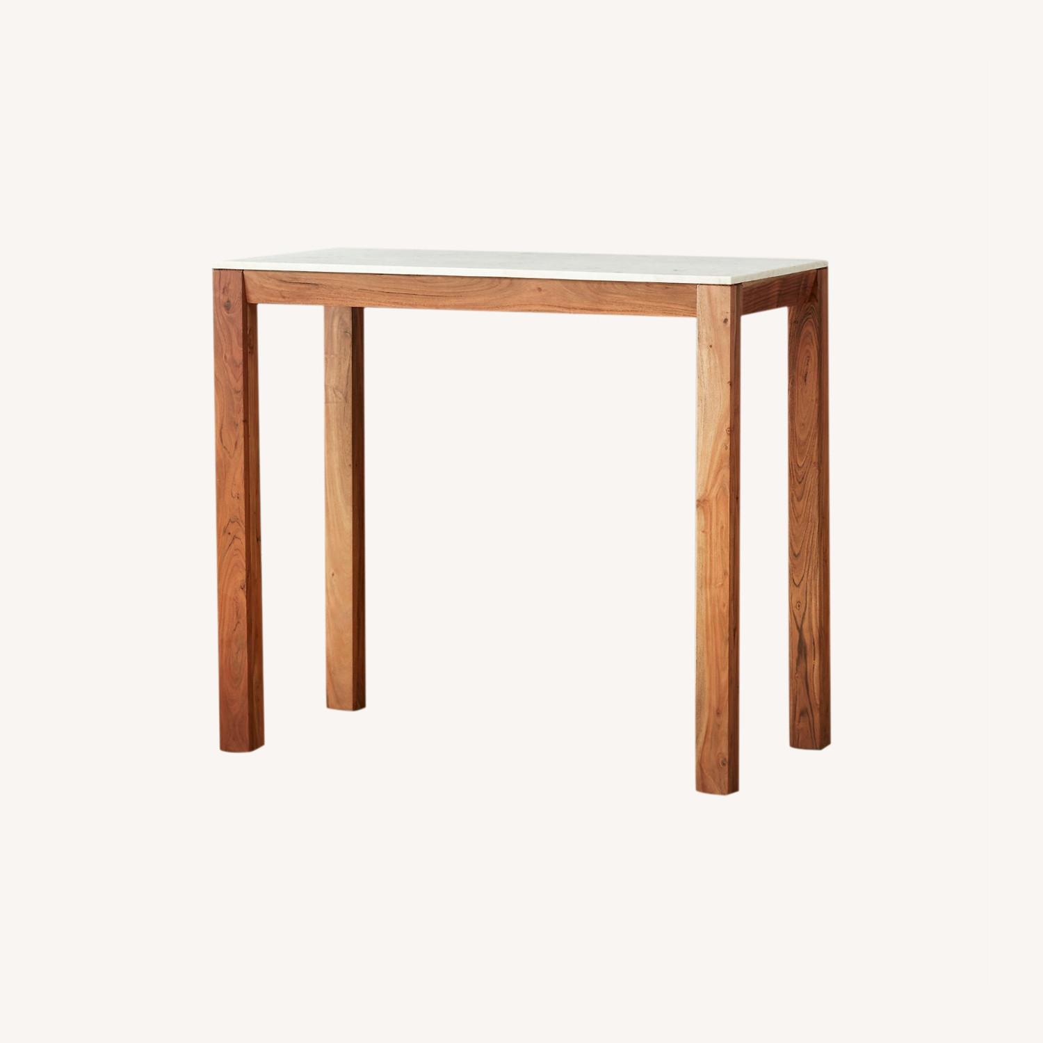 CB2 Marble High Dining Table - AptDeco