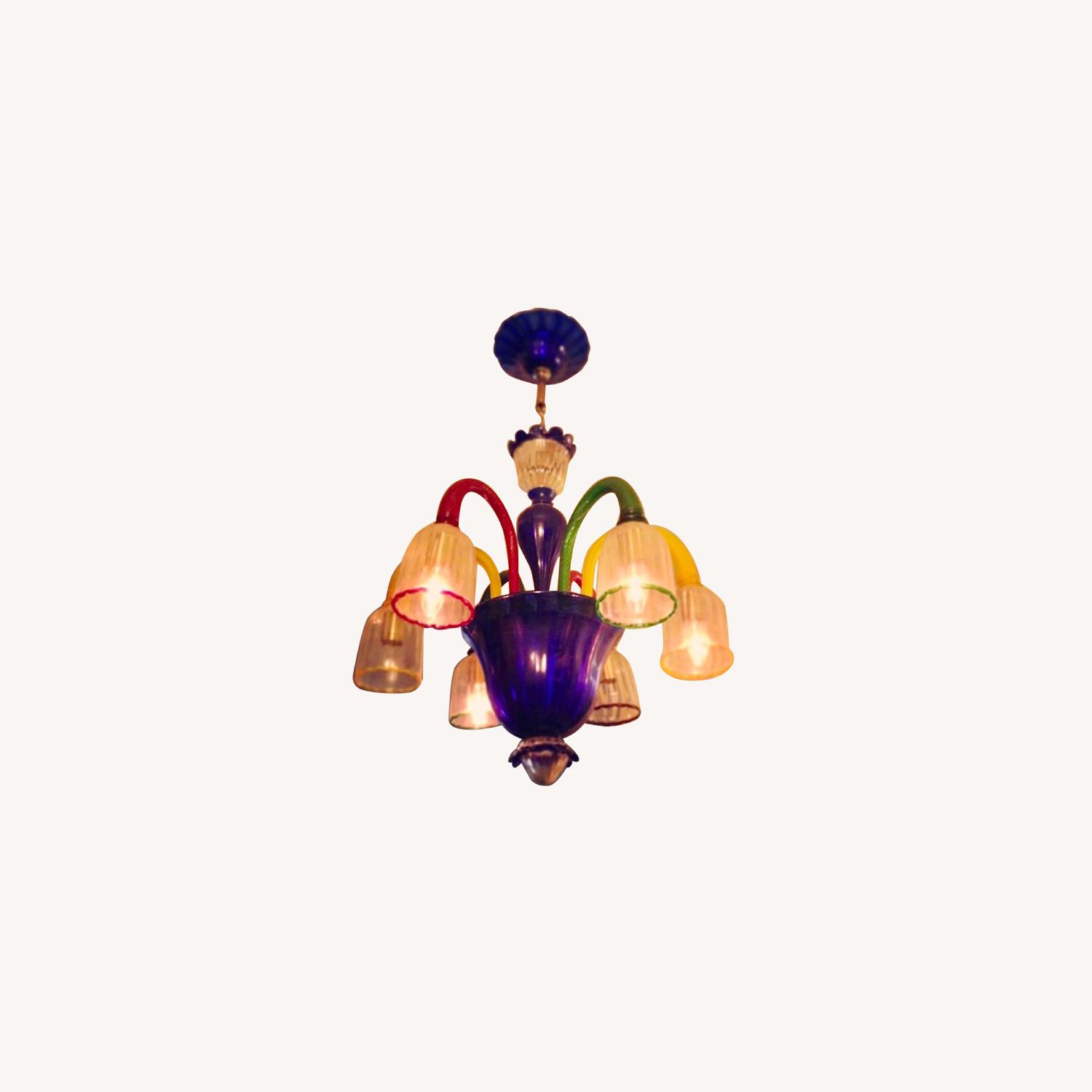 Arcade Murano Glass Chandelier - AptDeco