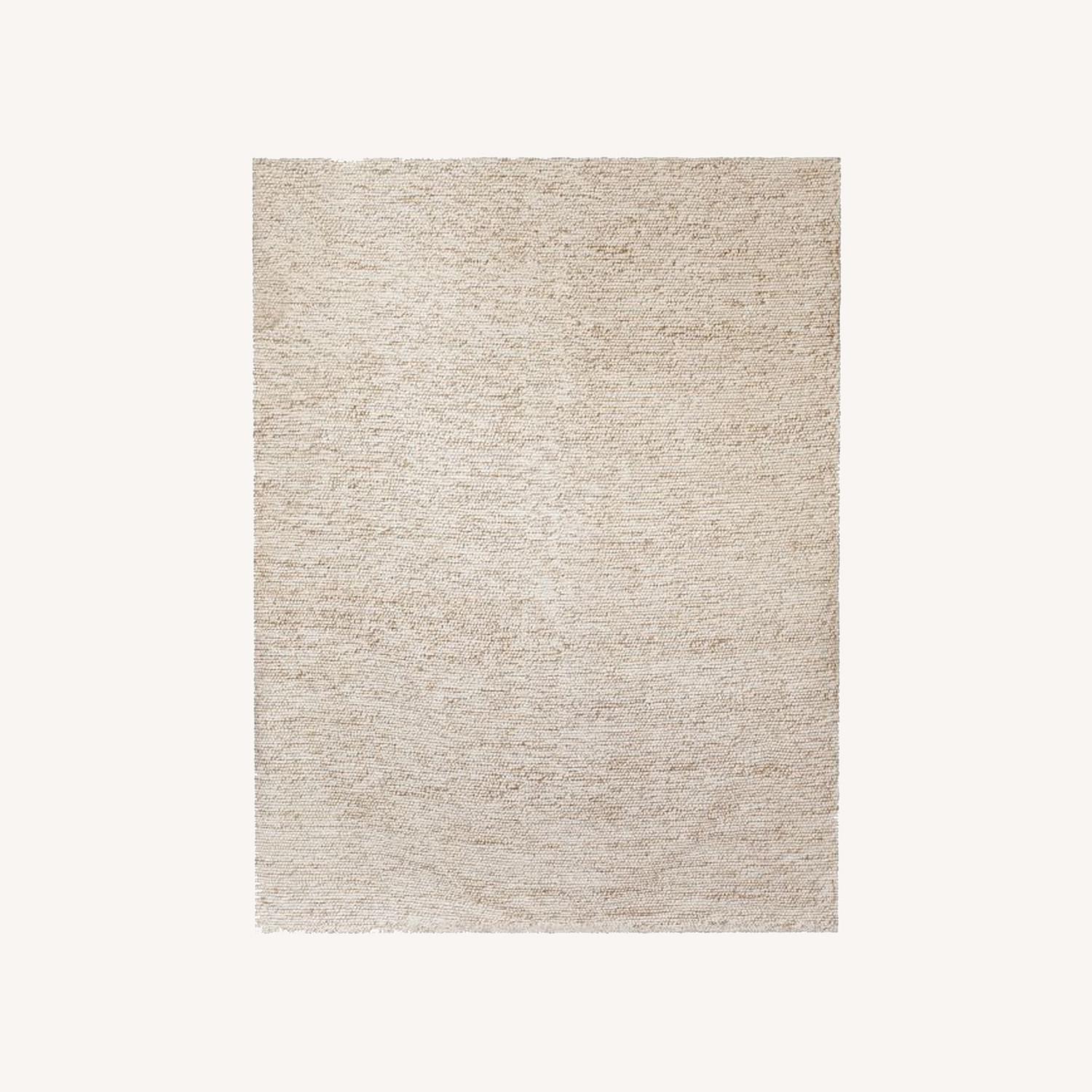West Elm Mini Pebble Wool Jute Rug - AptDeco