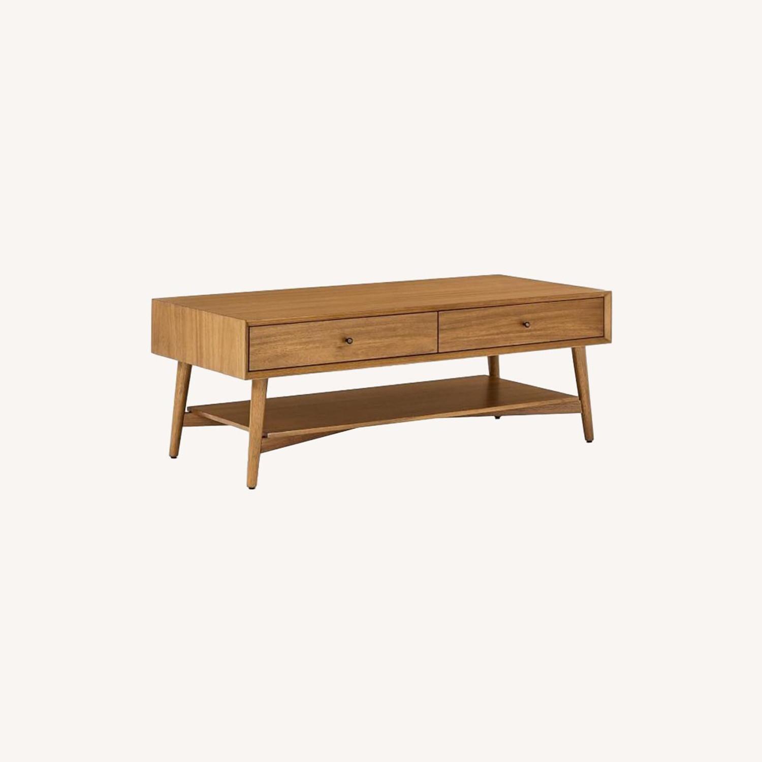 West Elm Mid Century Storage Coffee Table - AptDeco