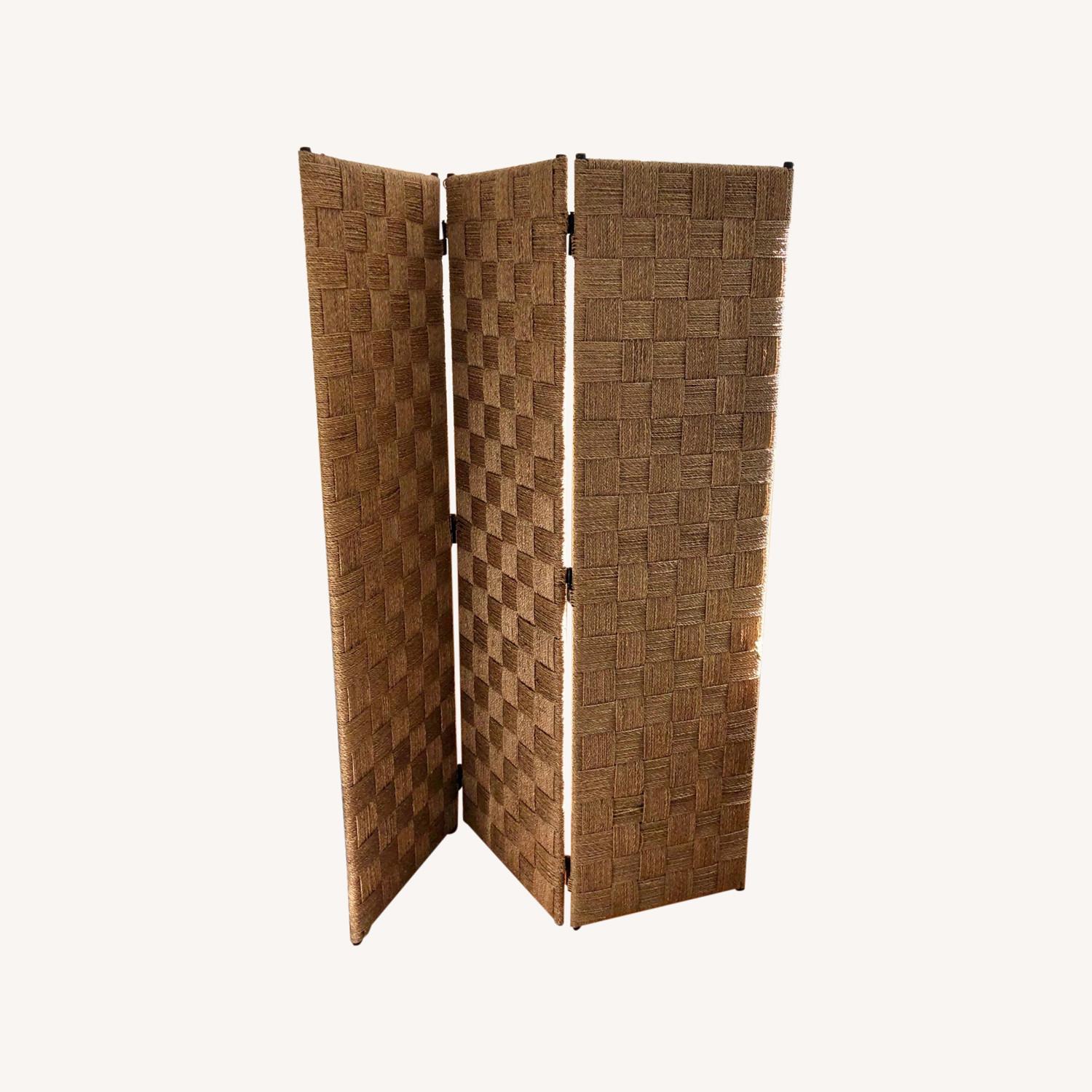 Vintage Wicker Rattan Divider - AptDeco