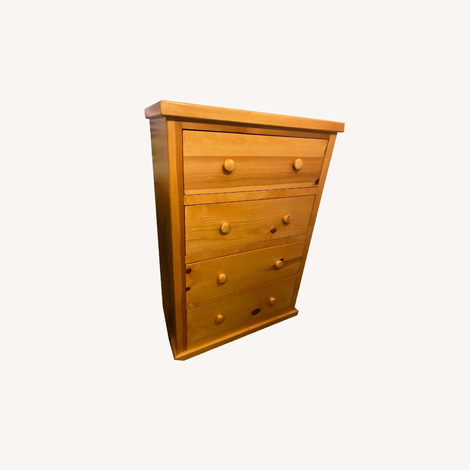 Wood Frame Dresser, Natural Color - AptDeco