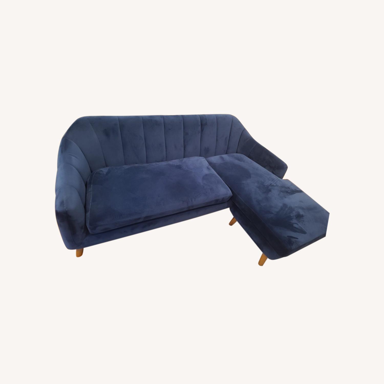 Blue sectional wayfair store