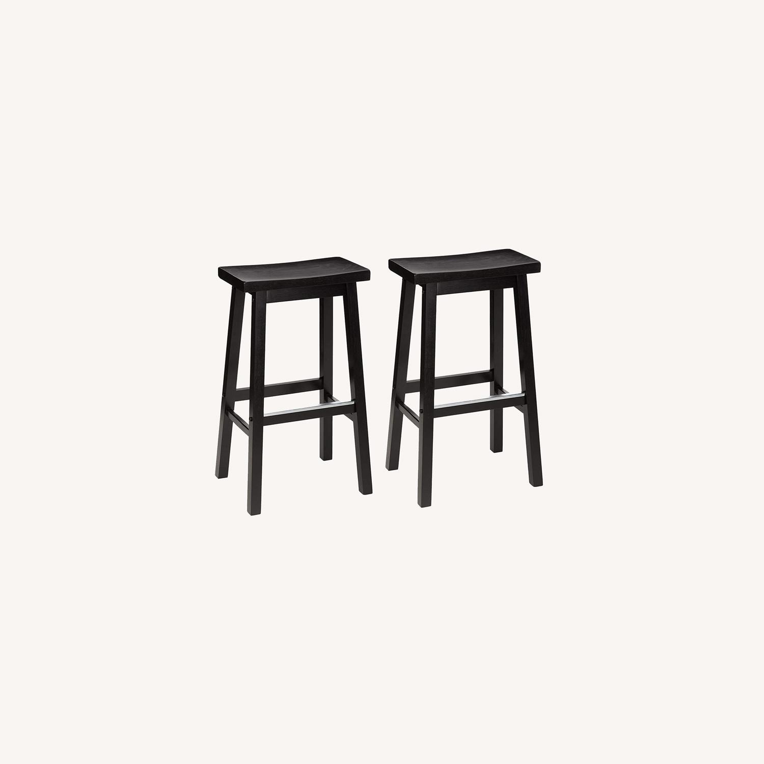 Black Stool Set - AptDeco