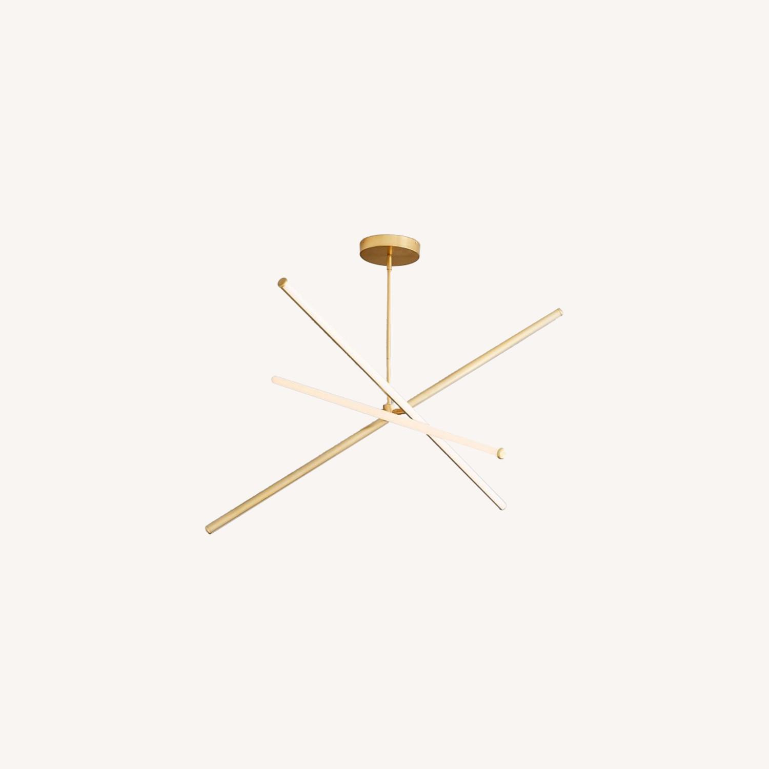 West Elm Light Rods LED Chandelier - AptDeco
