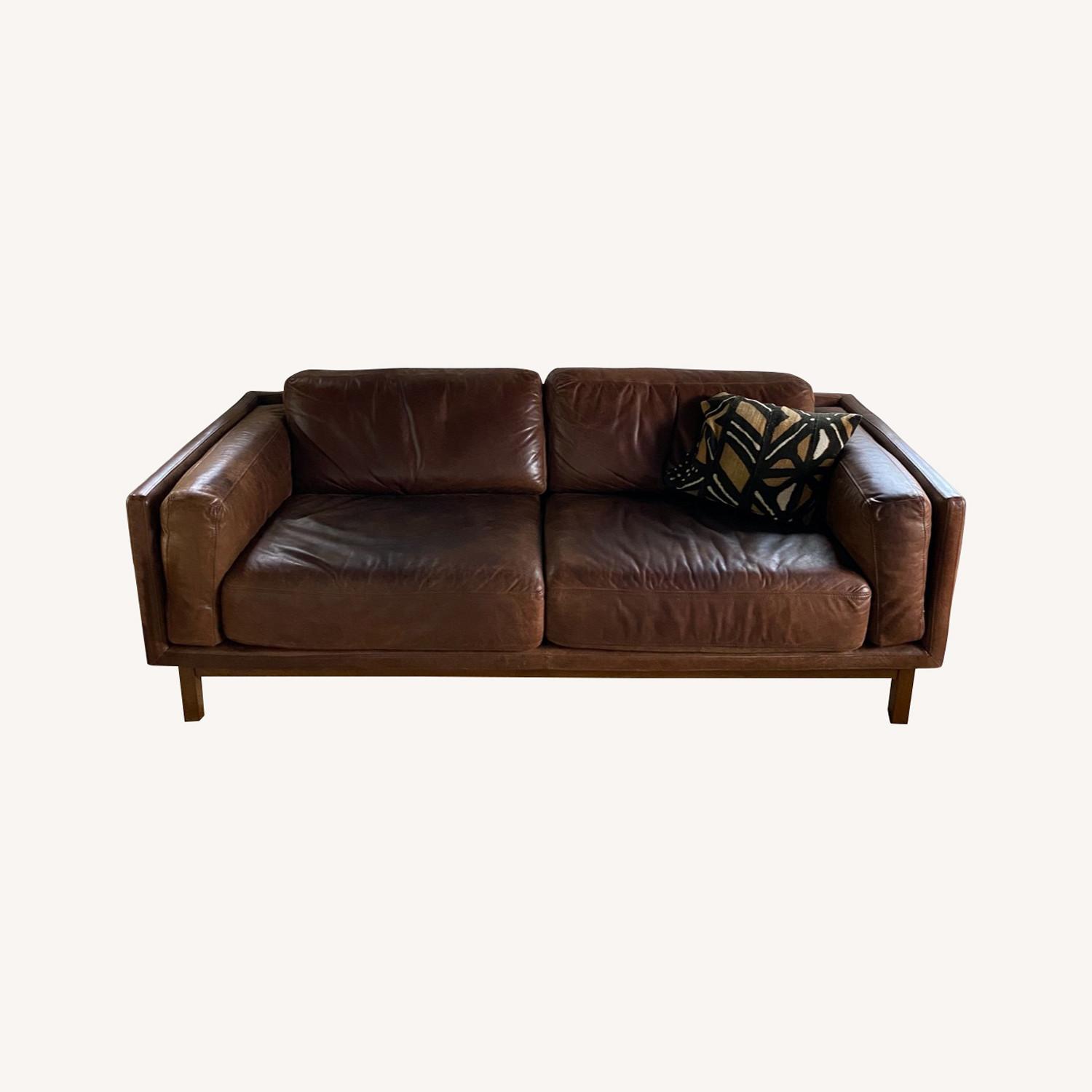 West Elm DeKalb Leather Sofa