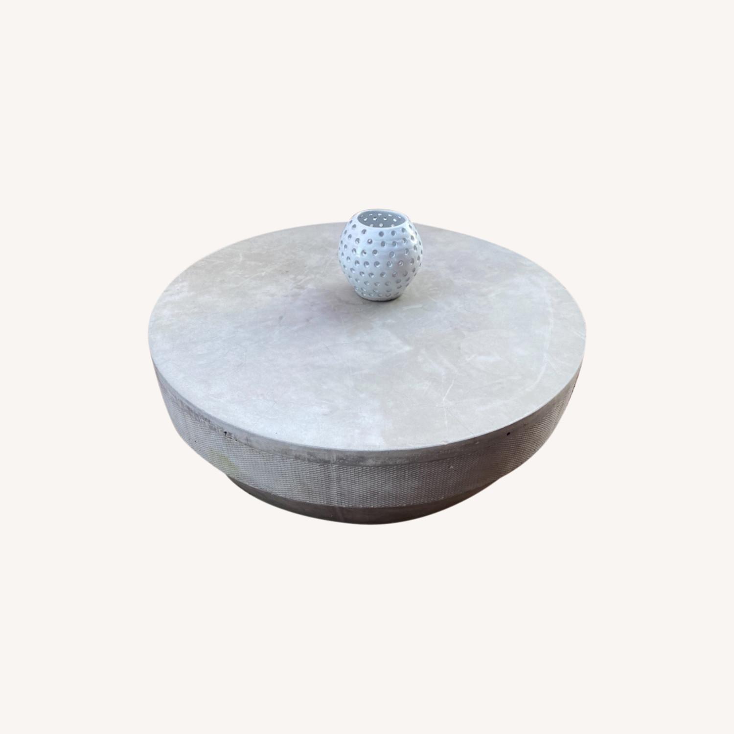 Concrete RH 36 Round Outdoor Table - AptDeco
