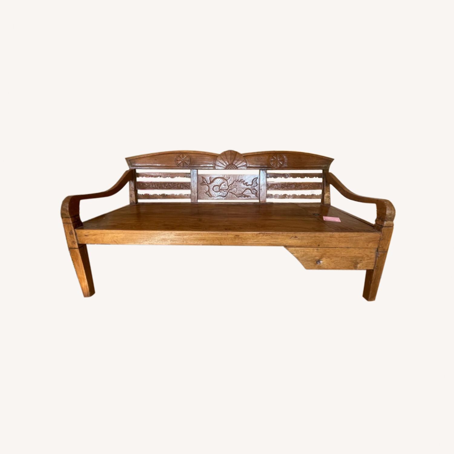 ABC Carpet and Home Indonesian Teak Bench - AptDeco