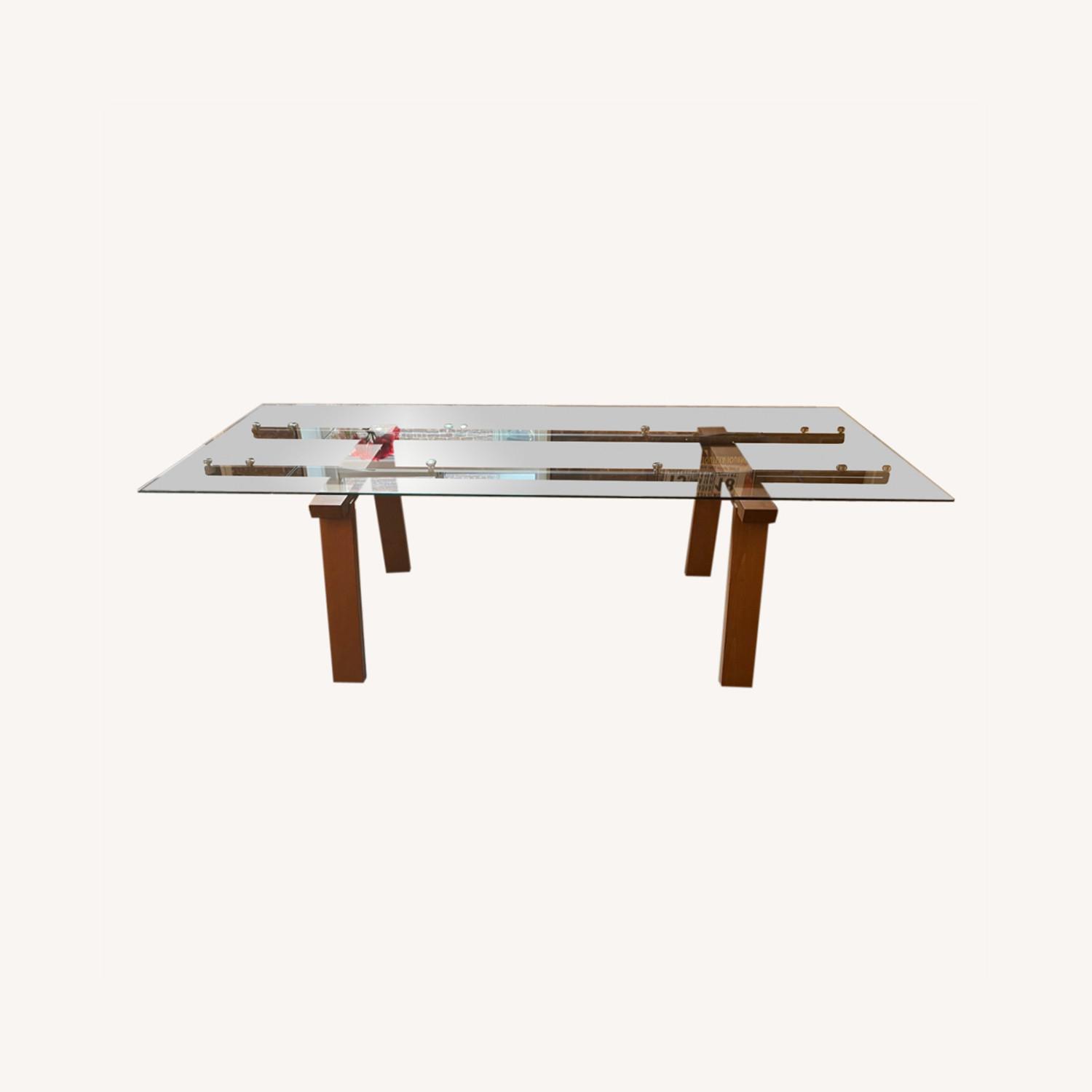 Calligaris Levante Extendable Glass Dining Table - AptDeco