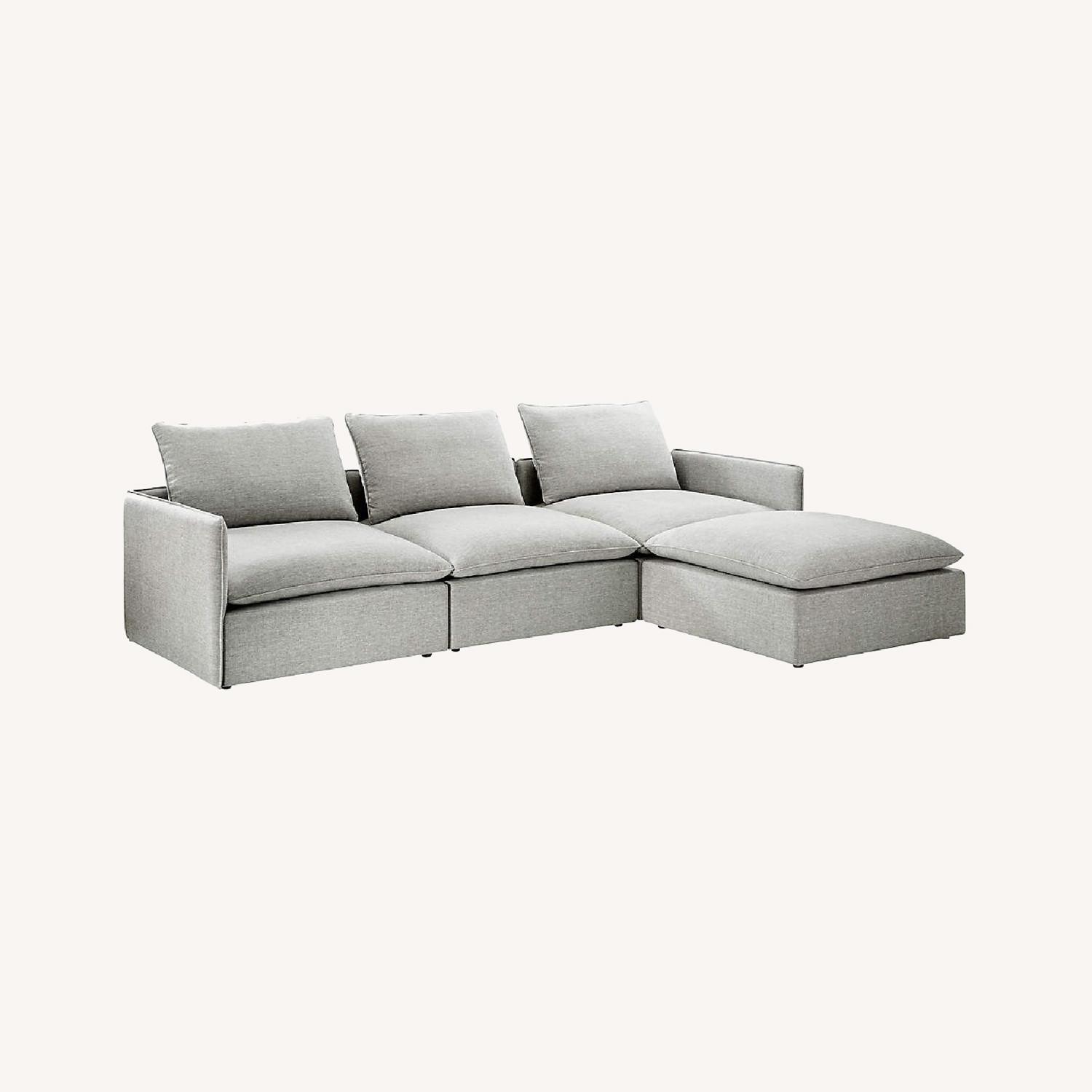 CB2 Lumin 4-Piece Sectional Sofa - AptDeco