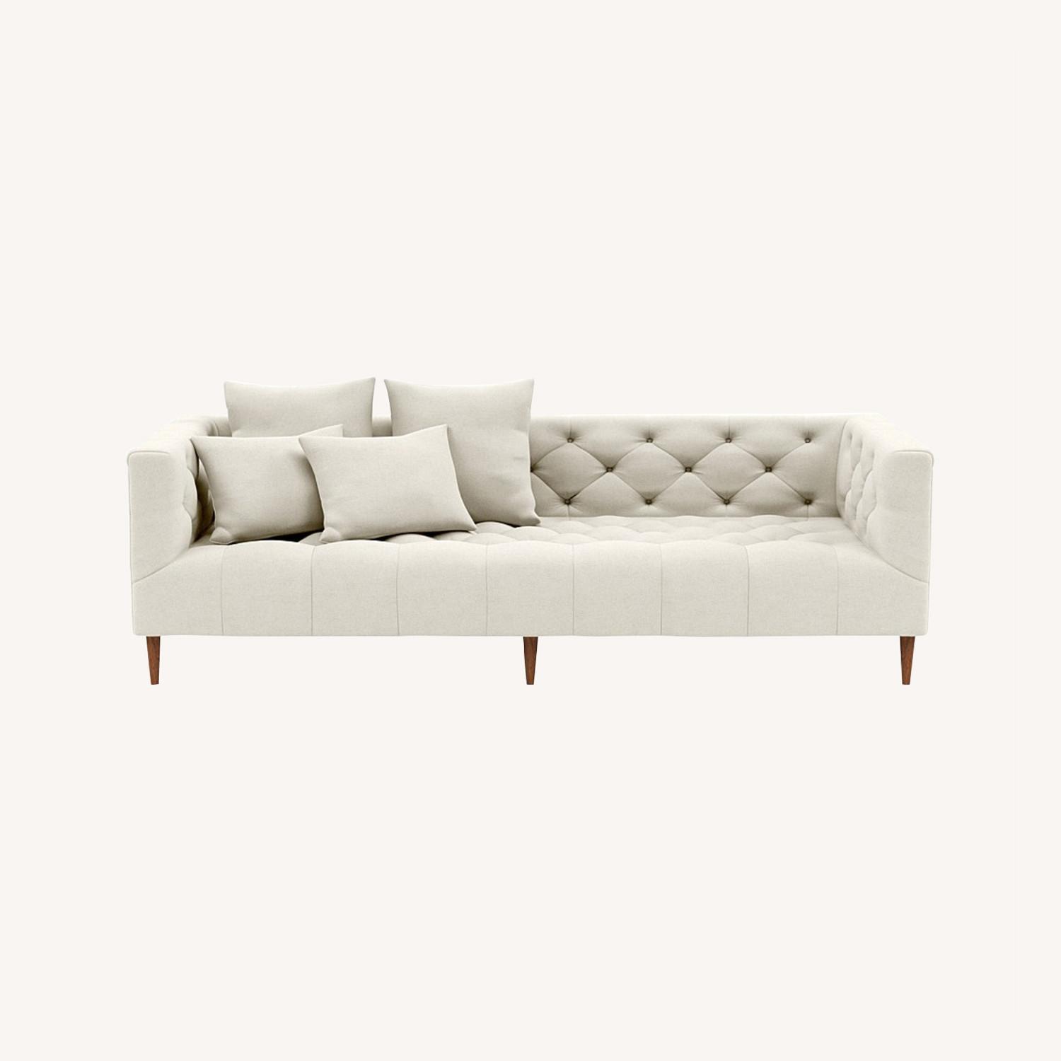 Interior Define Ms. Chesterfield Fabric Sofa - AptDeco