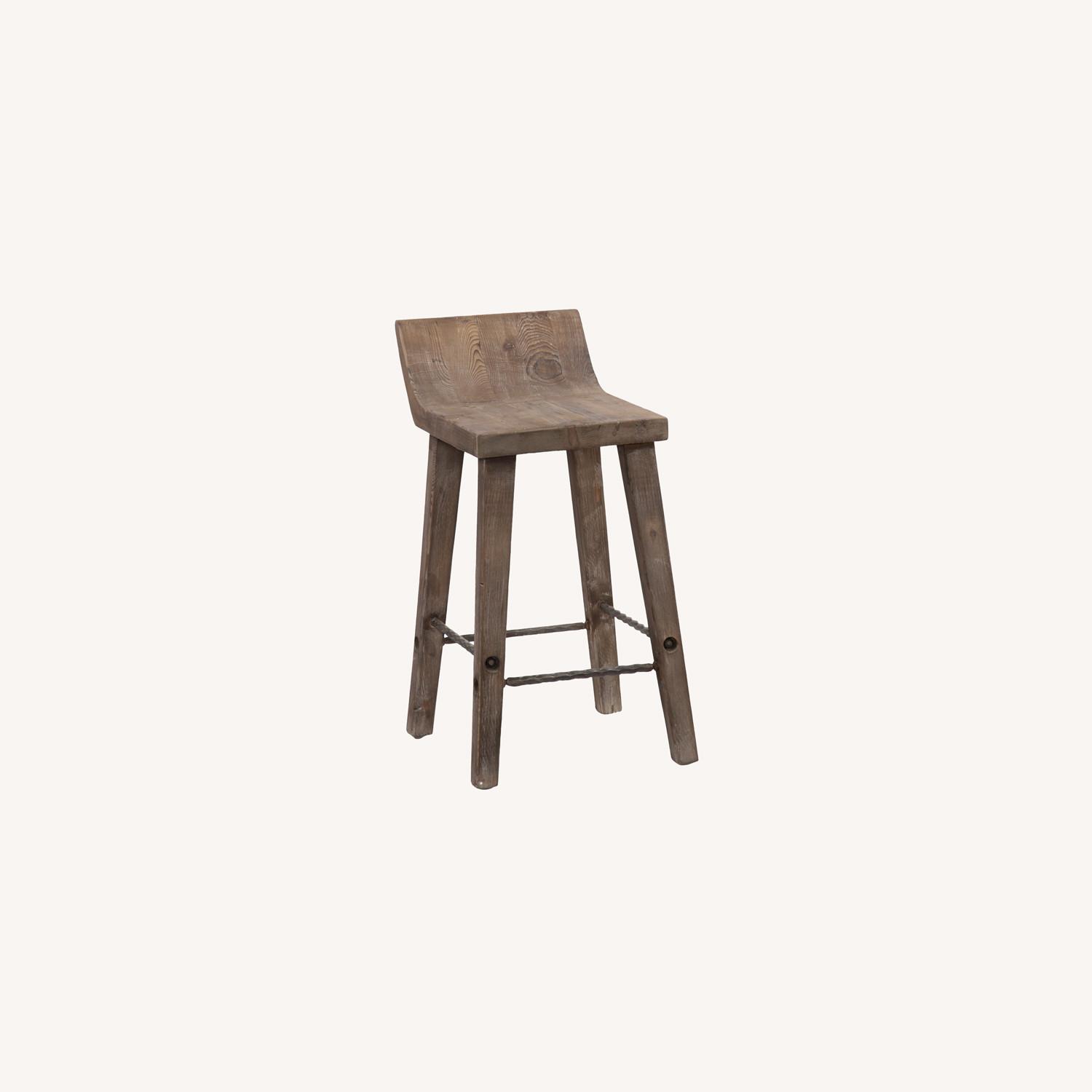 Kerala Design Quillen Low Back Counter Stool - AptDeco