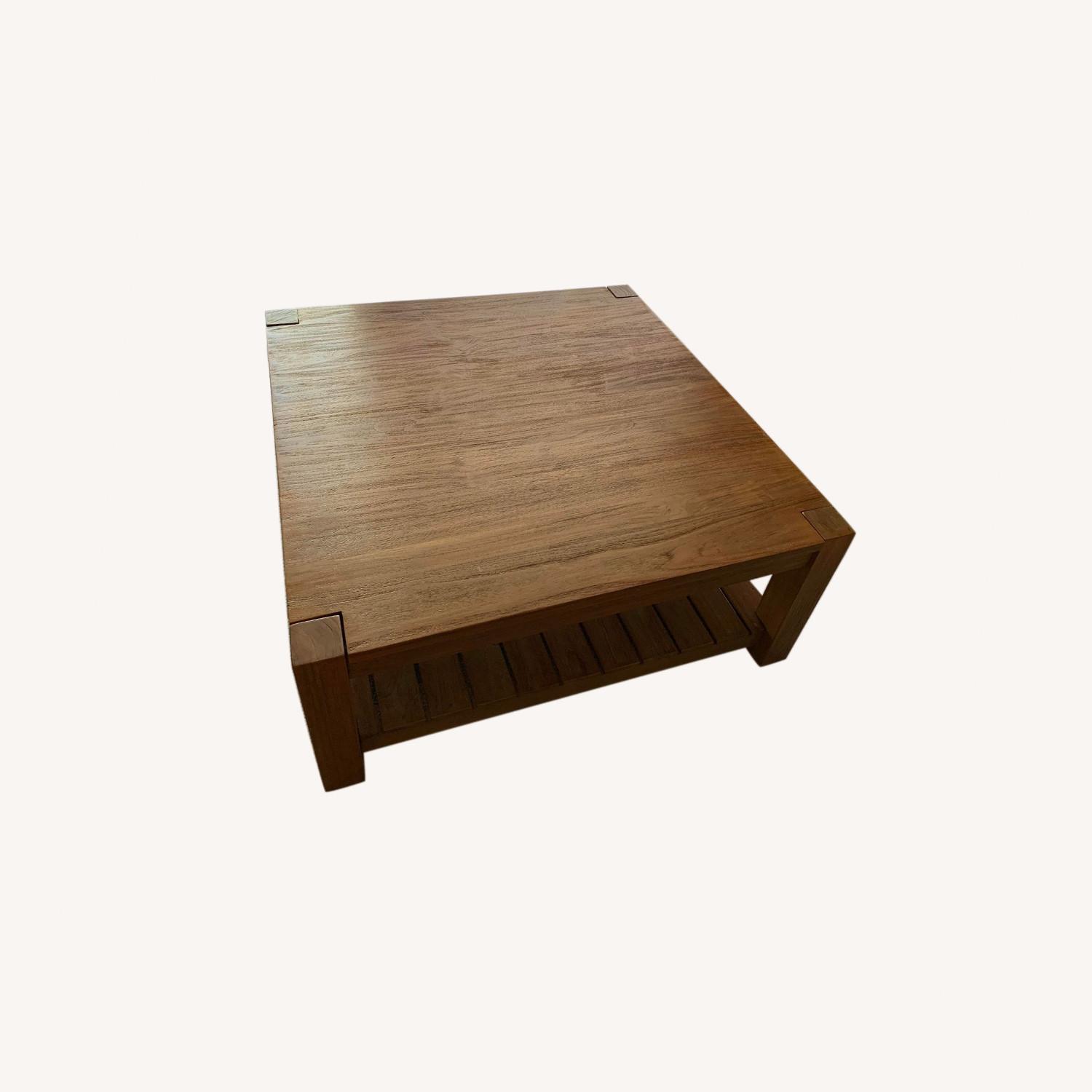 Crate & Barrel Edgewood Square Coffee Table - AptDeco