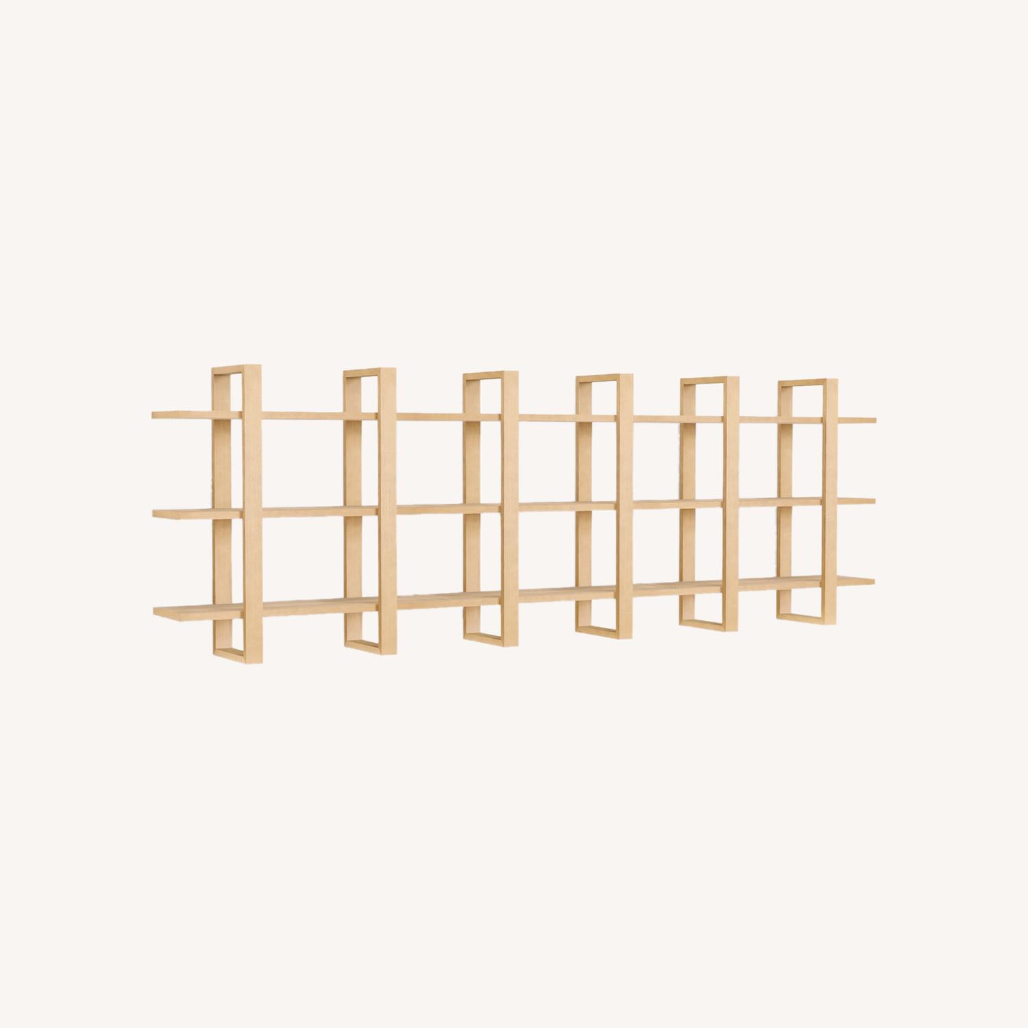 Burrow The Index Wall Shelf, Set of 3 in Oak - AptDeco