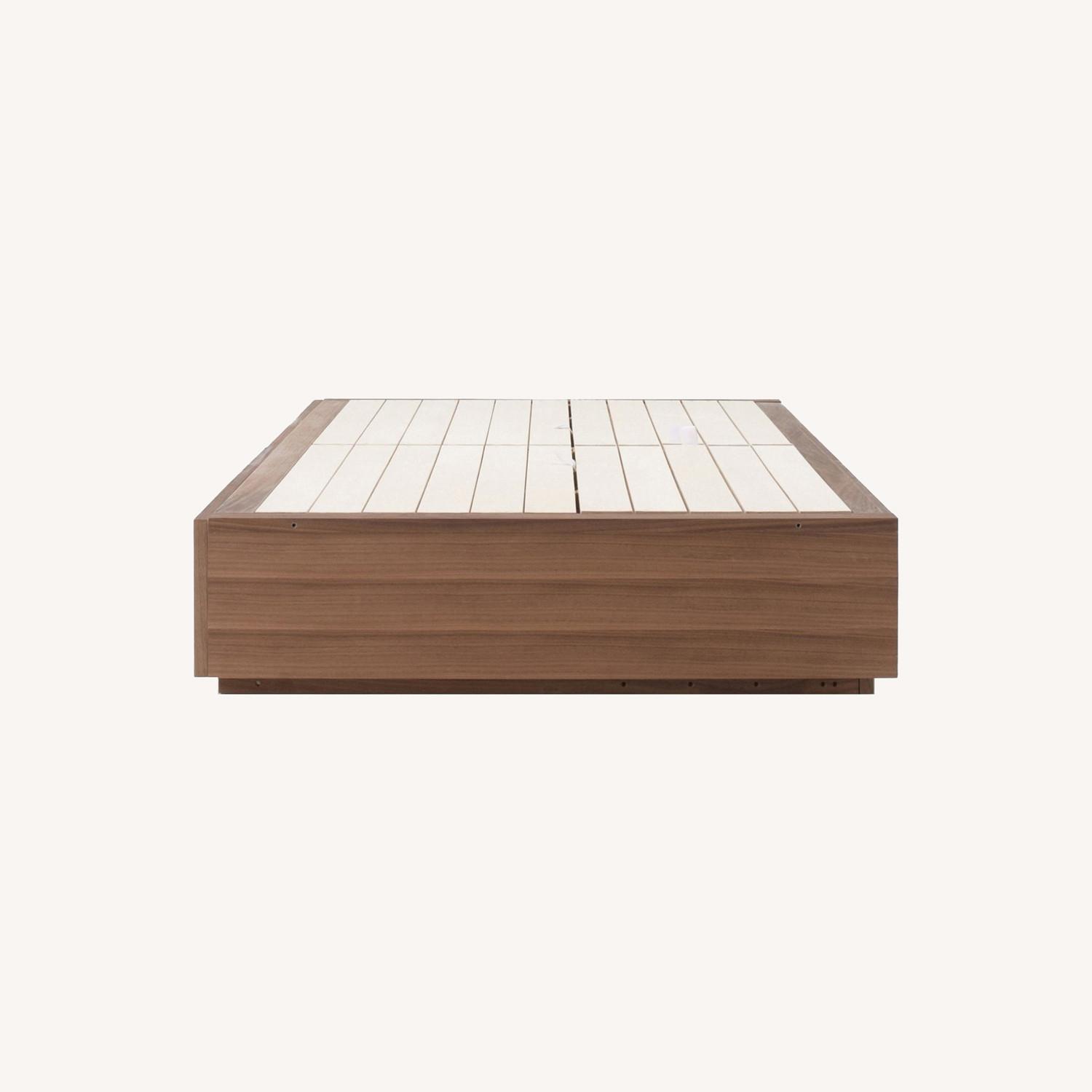 MUJI Oak Wood Storage Bed - AptDeco