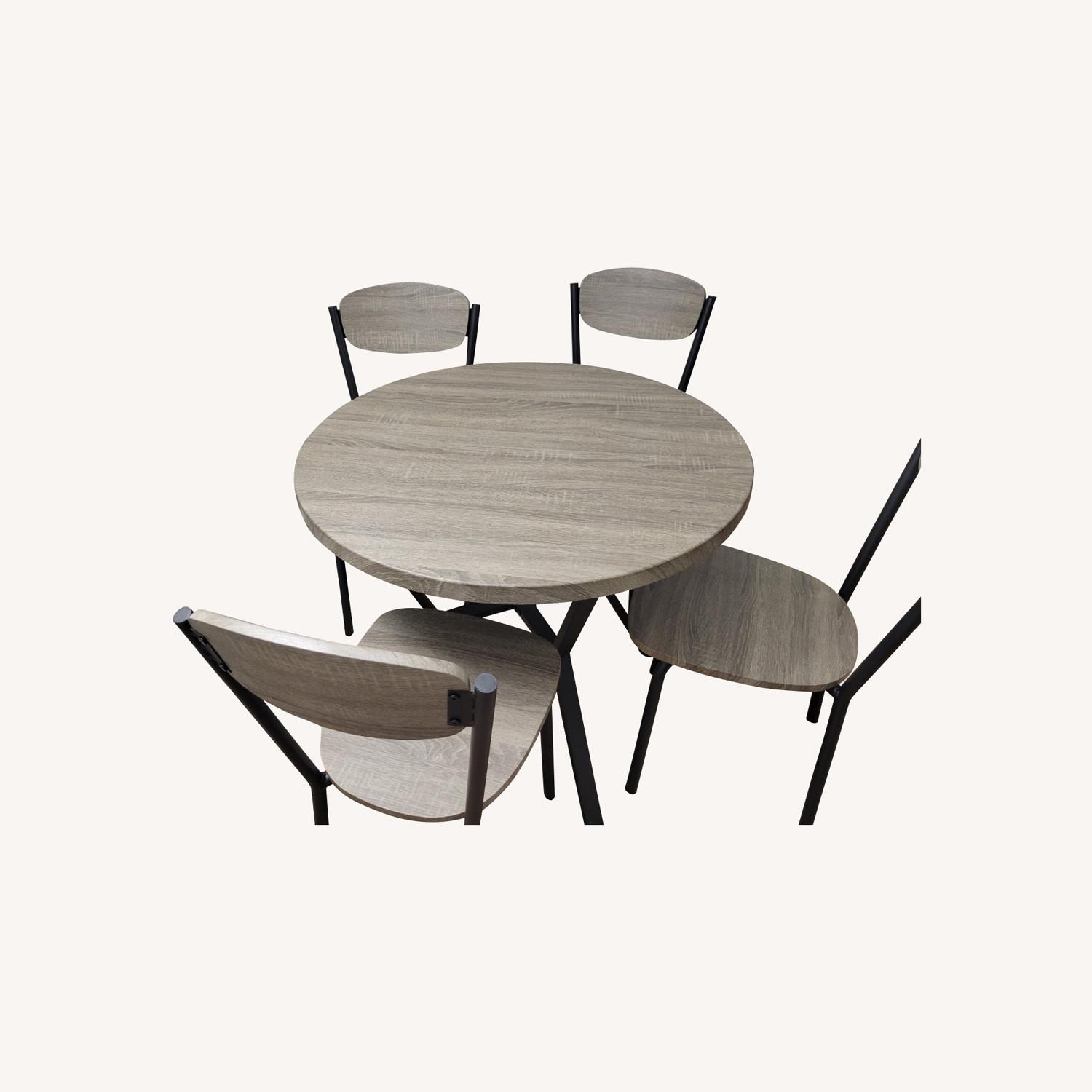 Blake Grey 5 Piece Dining Set - AptDeco