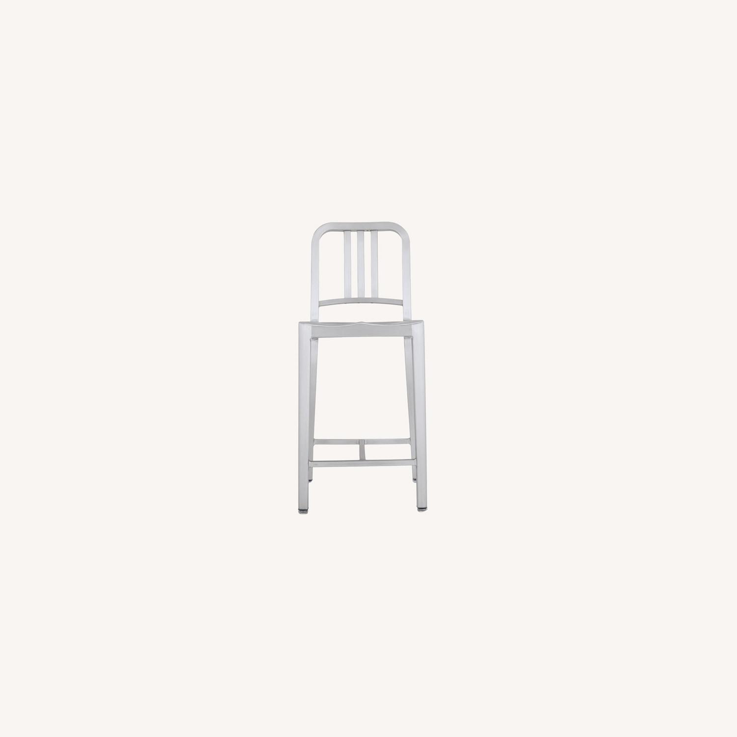 Emeco 1006 Navy Counter Stools - AptDeco