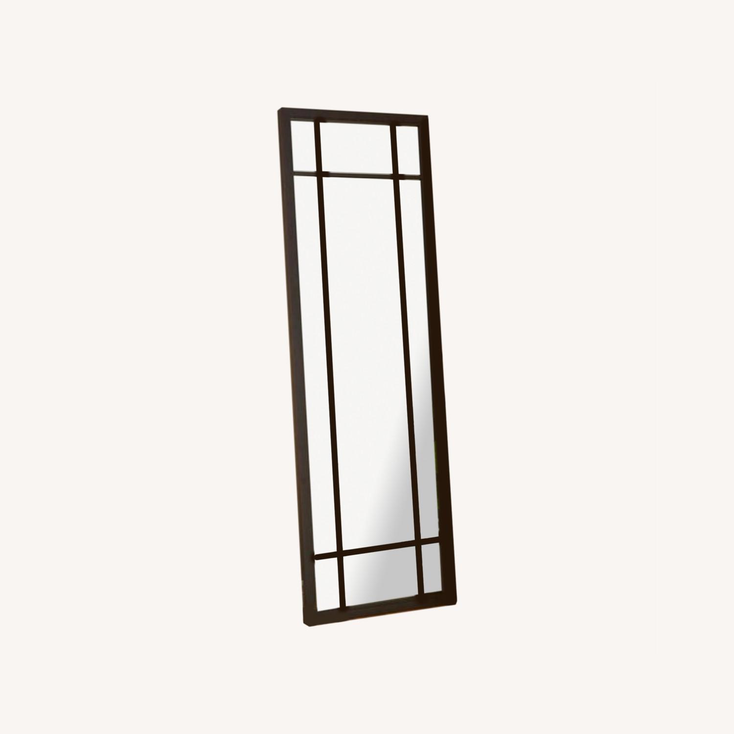 Structube Floor Mirror with Stylish Metal Trim - AptDeco