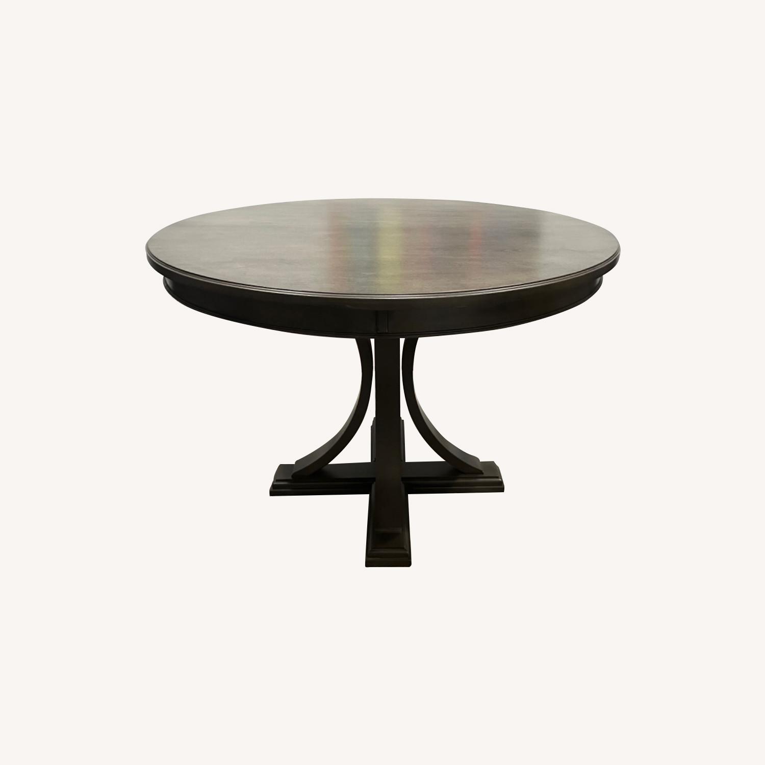 Round Wooden Modern Farmhouse Dinig Table - AptDeco