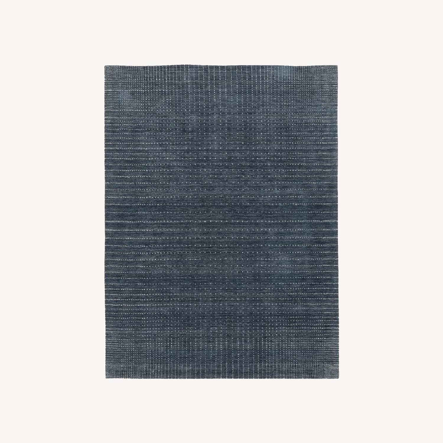 West Elm Graduated Dot Rug, 6x9, Navy - AptDeco