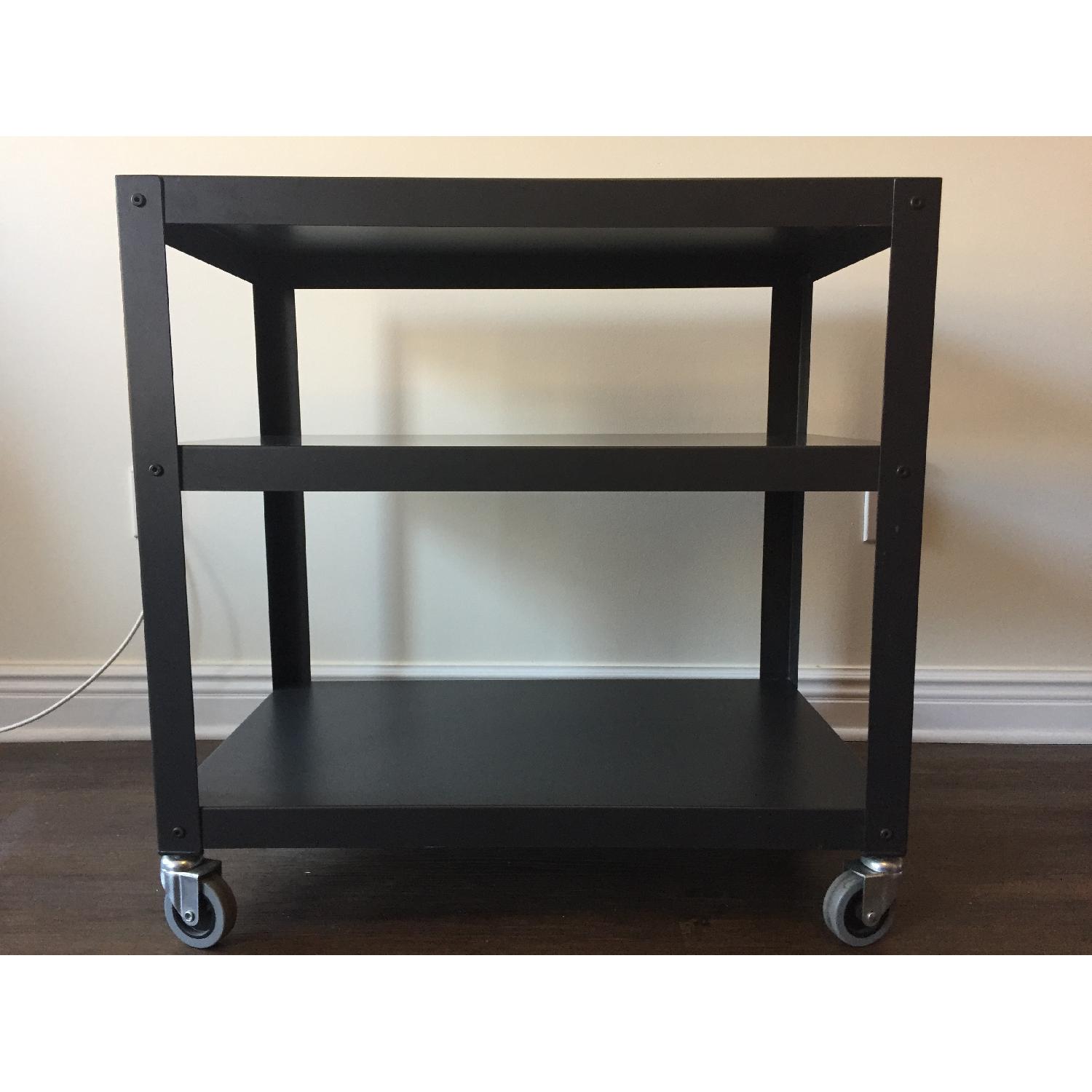 CB2 Go-Cart Carbon Rolling Cart - AptDeco